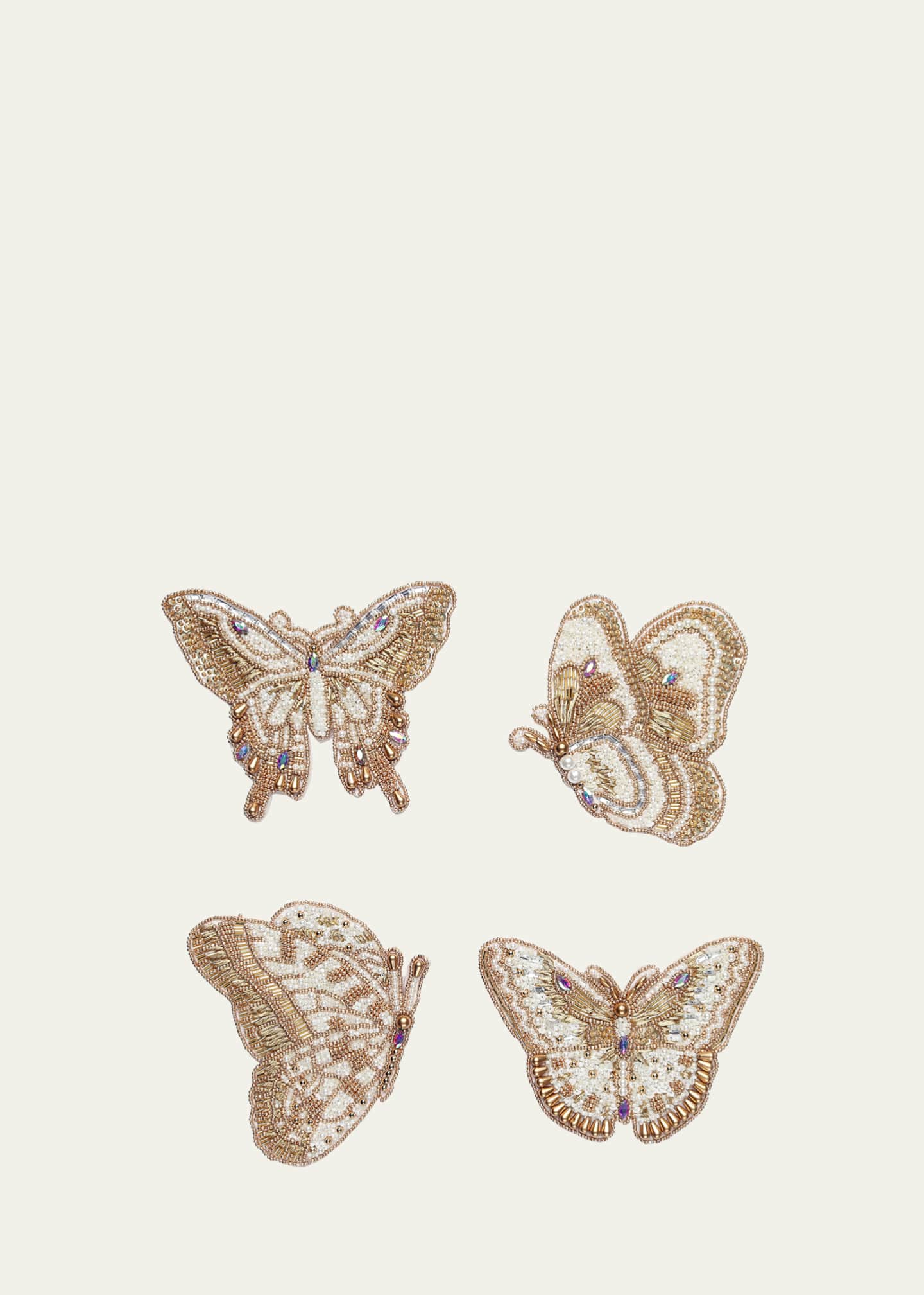 Kim Seybert Papillon Beaded Coasters, Set of 4 - Bergdorf Goodman