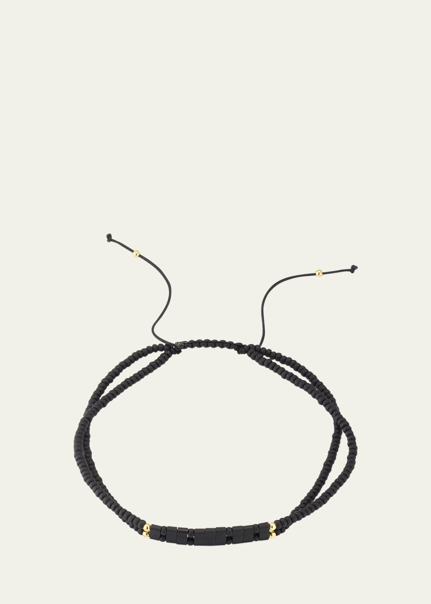 Jan Leslie Men's Glass Micro-Bead Pull Cord Bracelet - Bergdorf Goodman