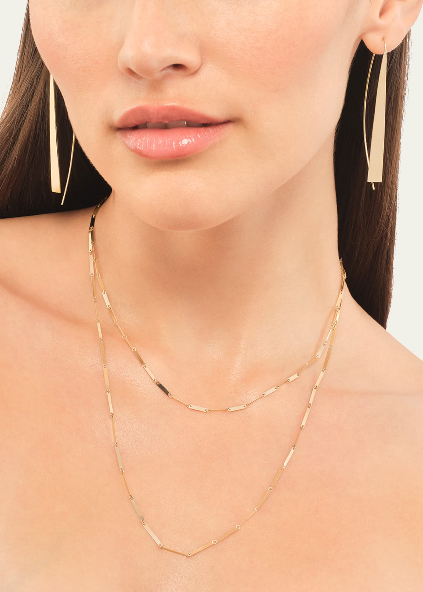 Lana Laser Mini Rectangle Duo Strand Necklace - Bergdorf Goodman
