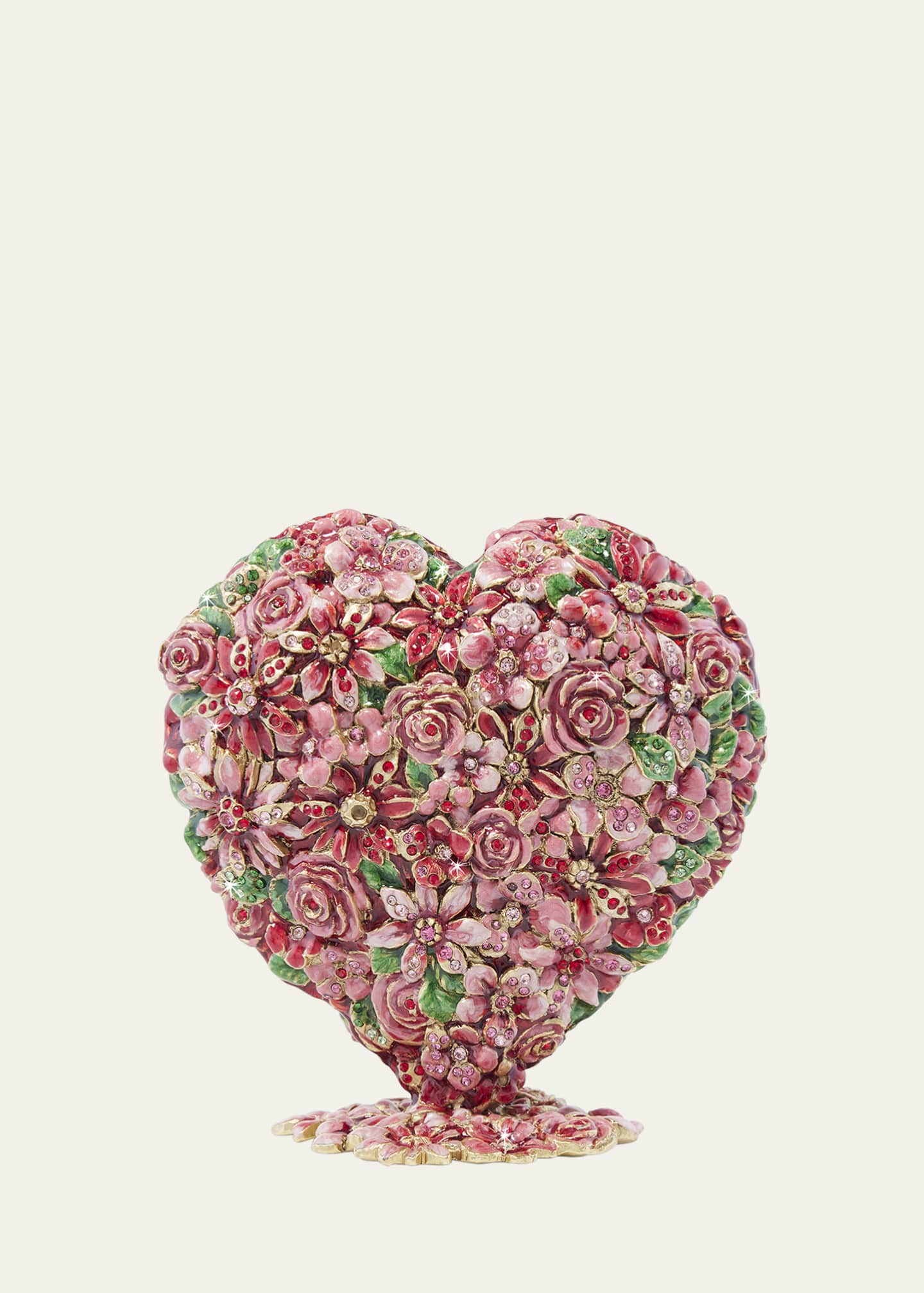 Jay Strongwater Floral Heart Objet - Bergdorf Goodman