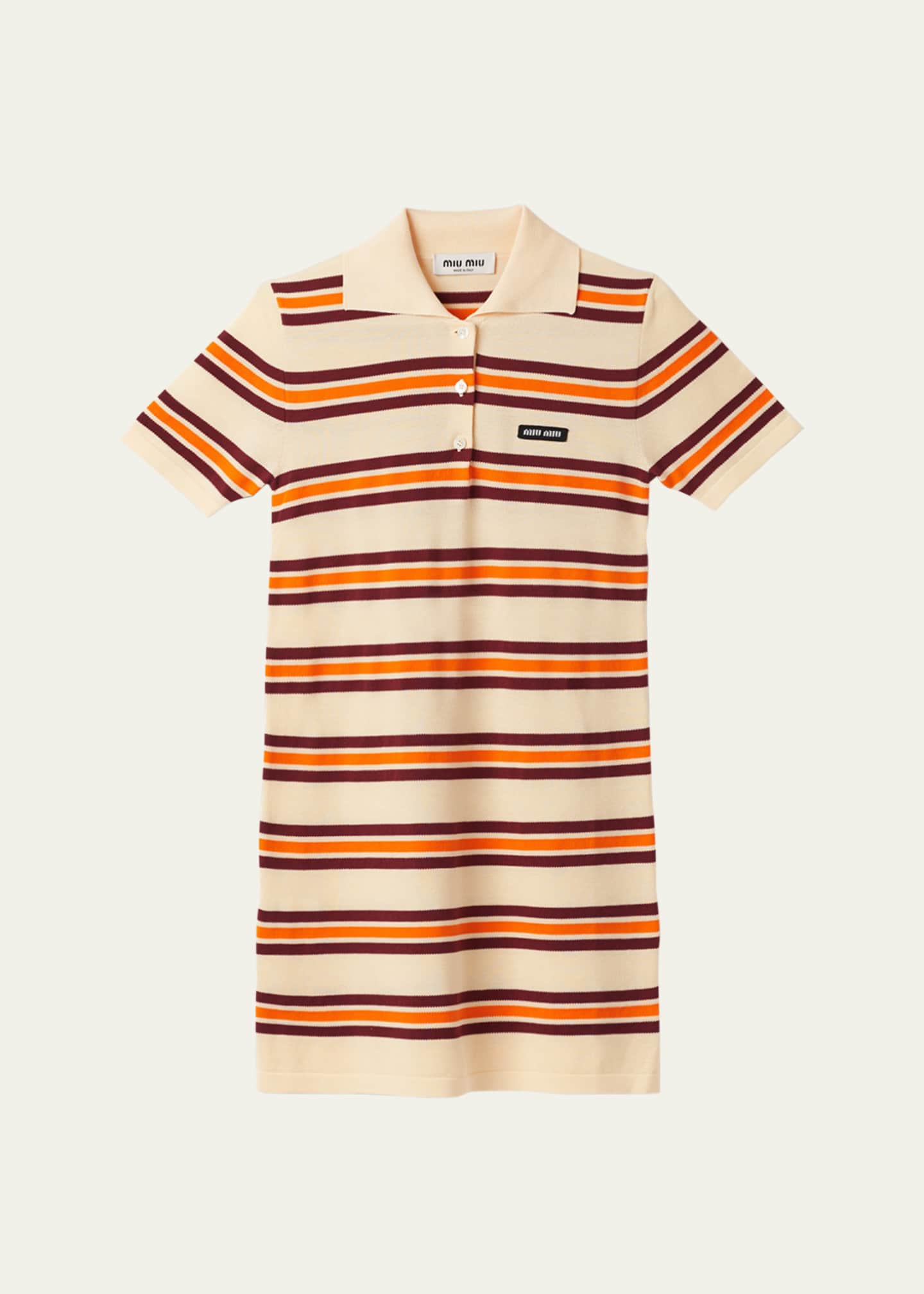 Miu Miu Stripe Mini Polo Dress - Bergdorf Goodman