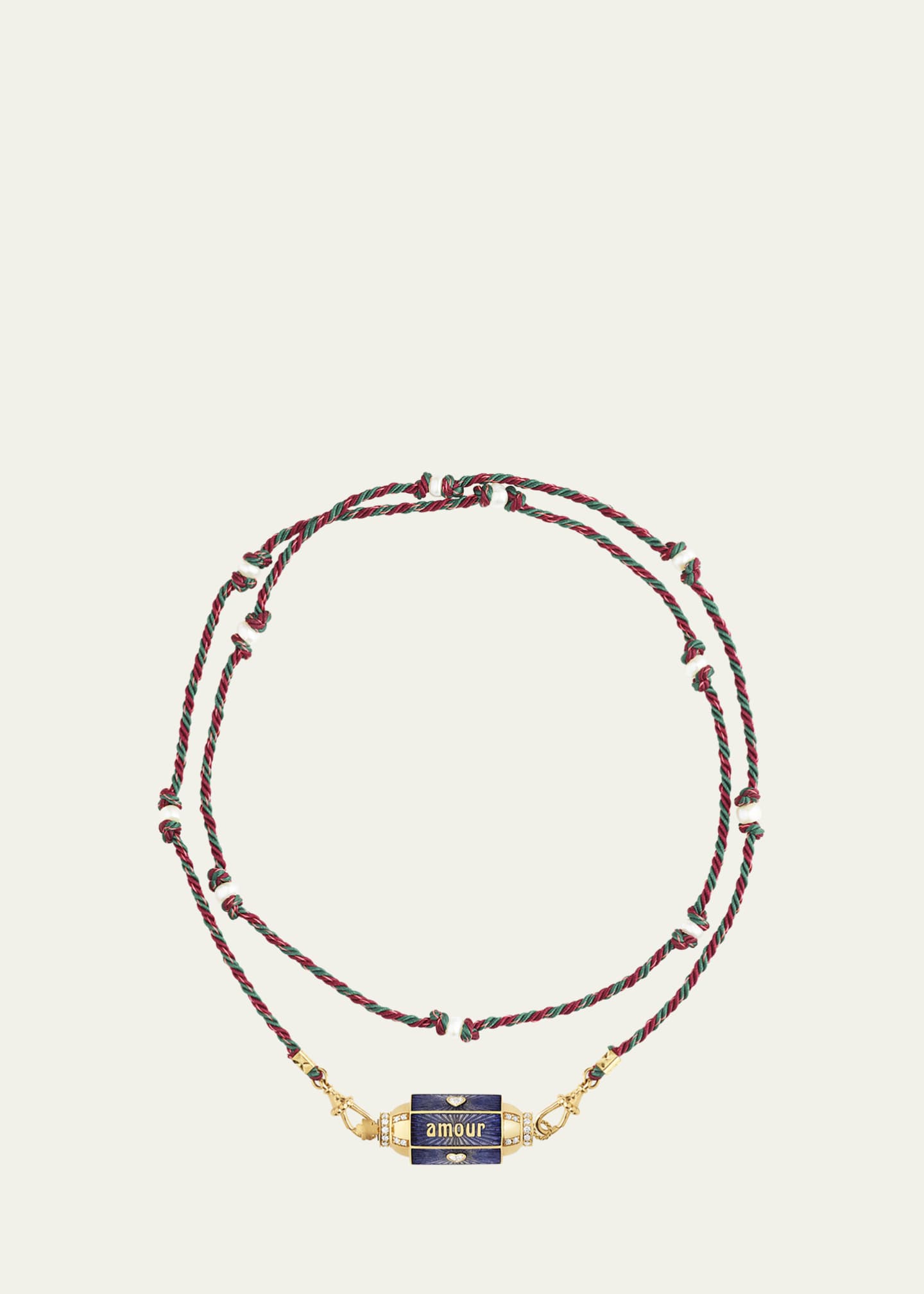 Marie Lichtenberg 18K Yellow Gold Amour Toujours Diamond Locket ...