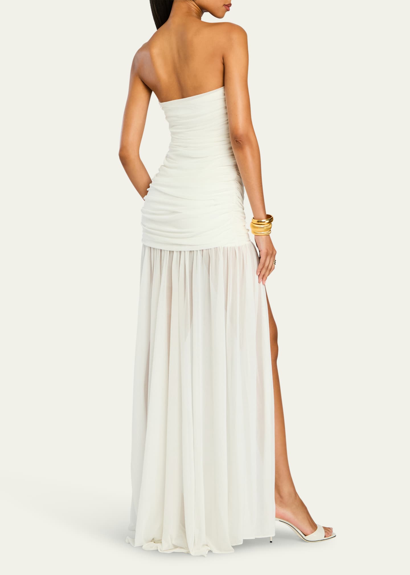 Retrofete Adele Ruched Strapless Maxi Dress - Bergdorf Goodman
