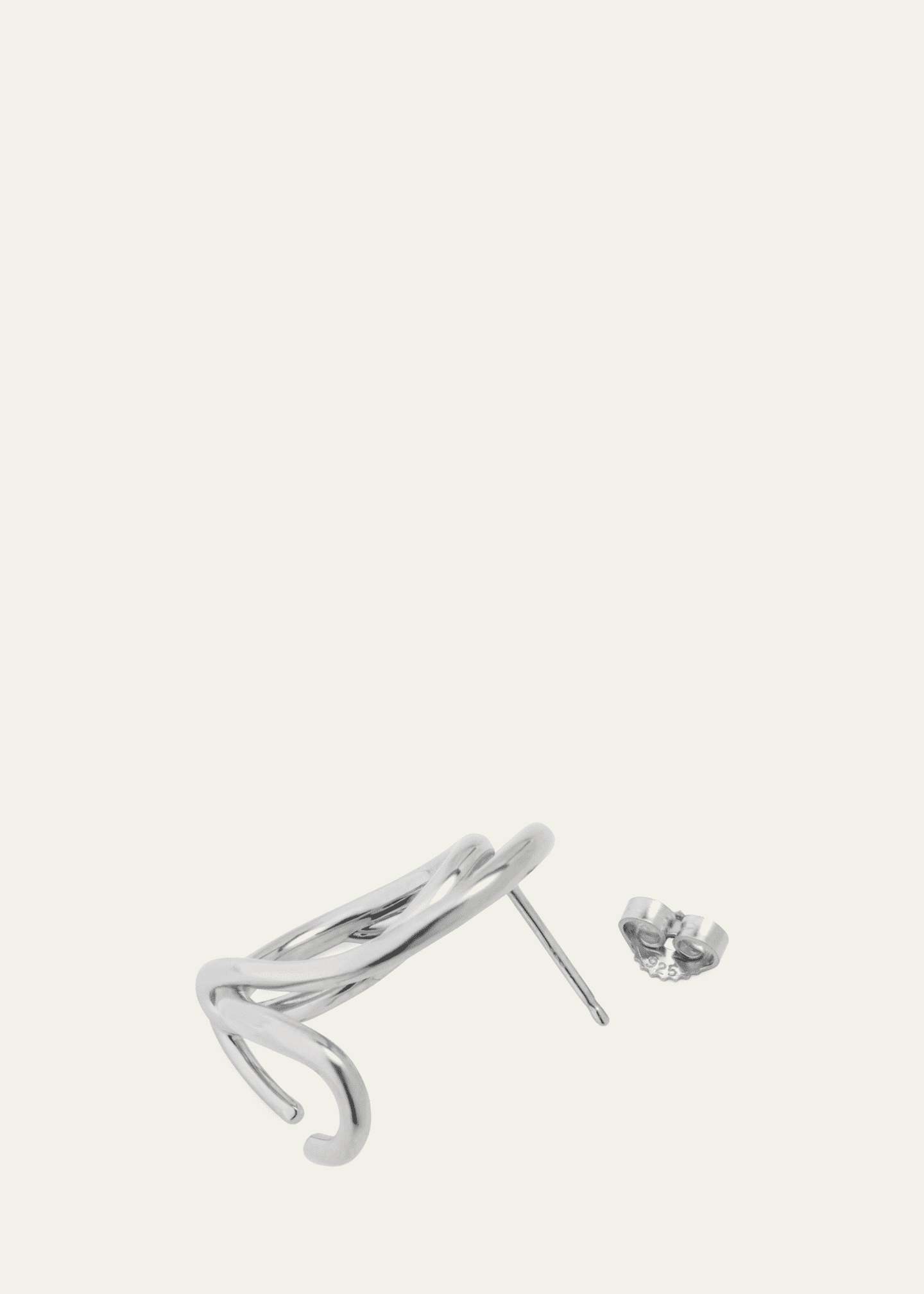 Charlotte Chesnais Lasso Earring Silver, Single - Bergdorf Goodman