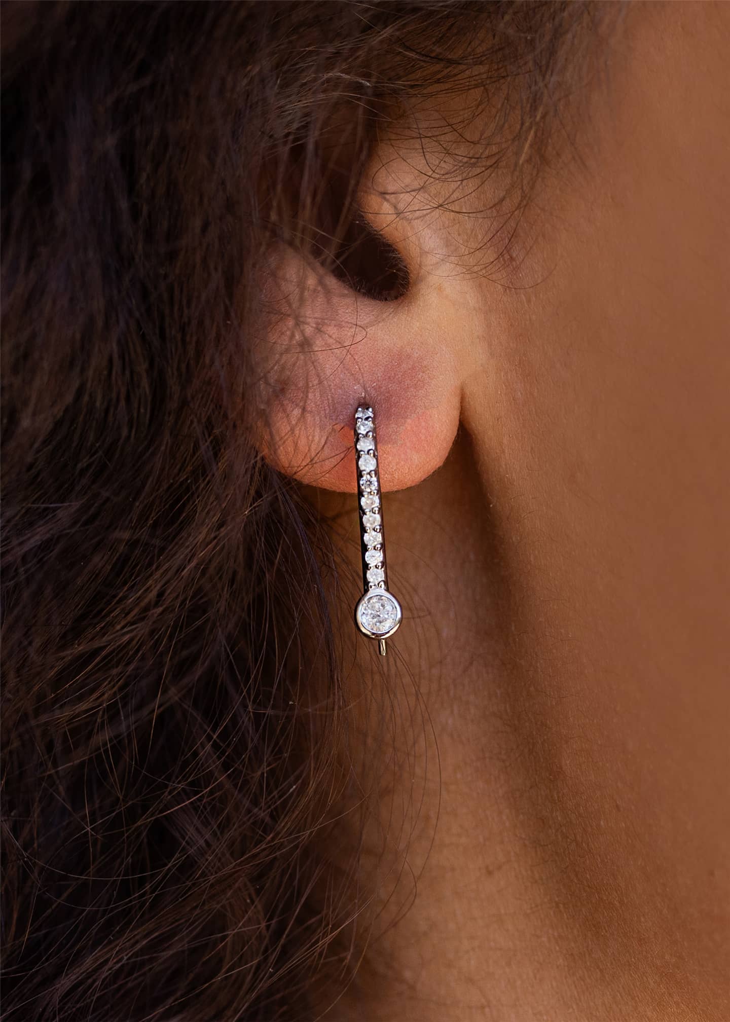 Sheryl Lowe Diamond Bezel French Hook Earrings - Bergdorf Goodman