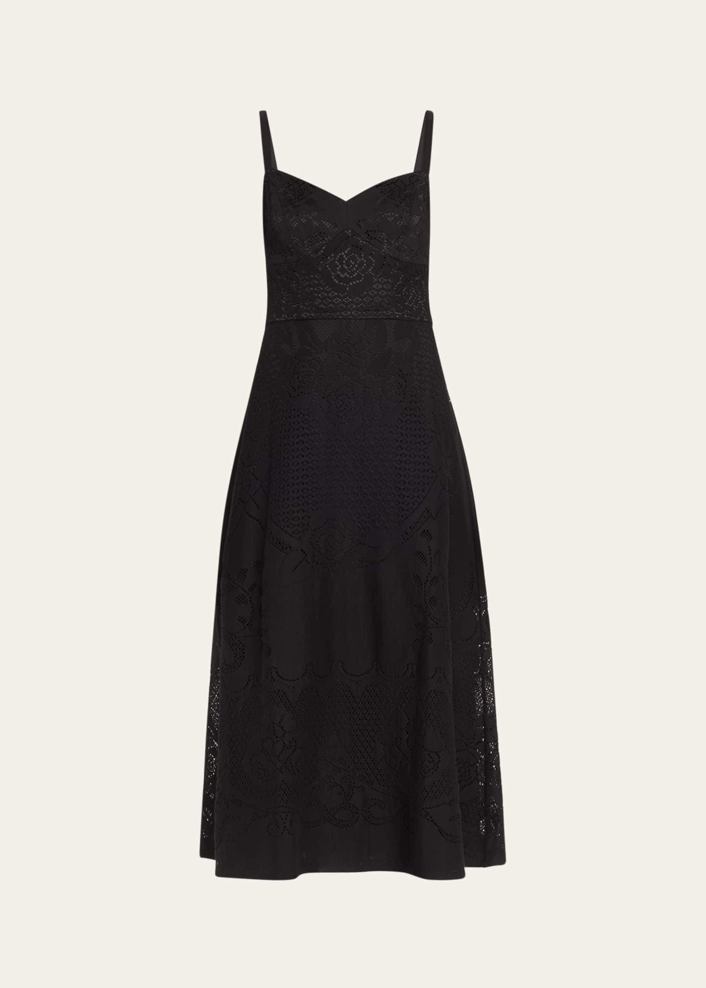 Kobi Halperin Willow Floral Lace Sweetheart Midi Dress - Bergdorf Goodman