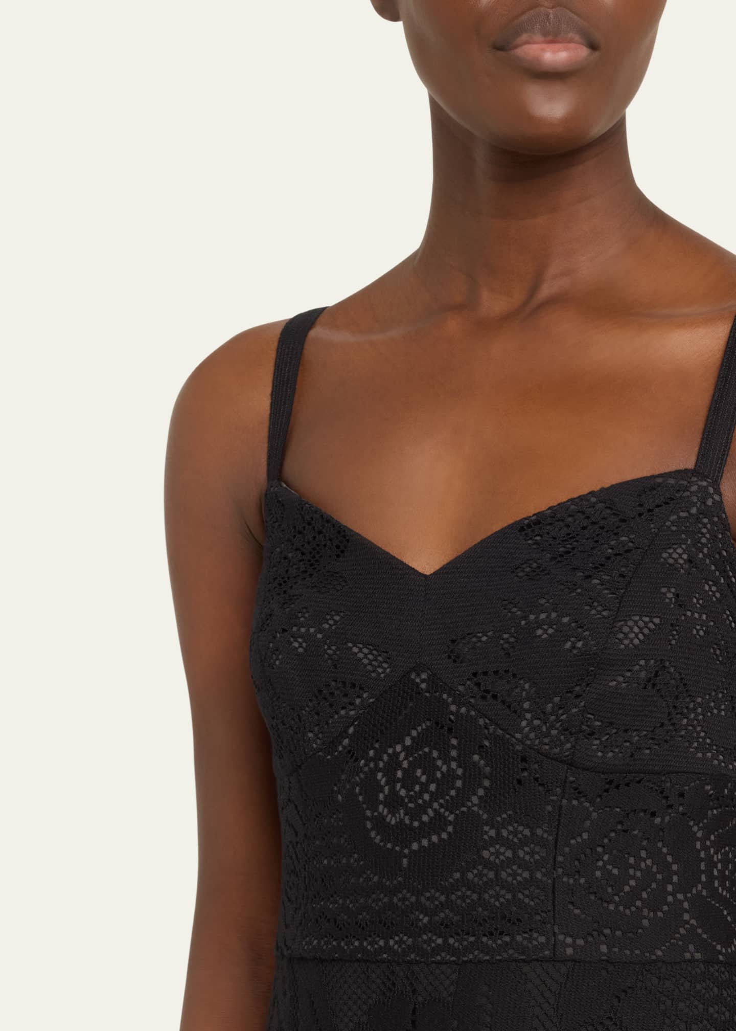 Kobi Halperin Willow Floral Lace Sweetheart Midi Dress - Bergdorf Goodman