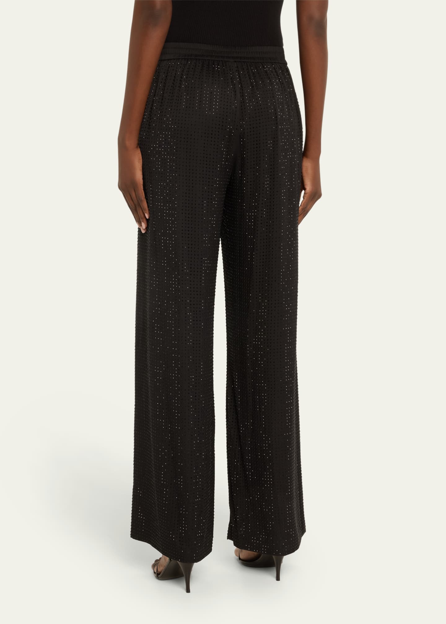 Kobi Halperin Lane Straight-Leg Rhinestone Pants - Bergdorf Goodman