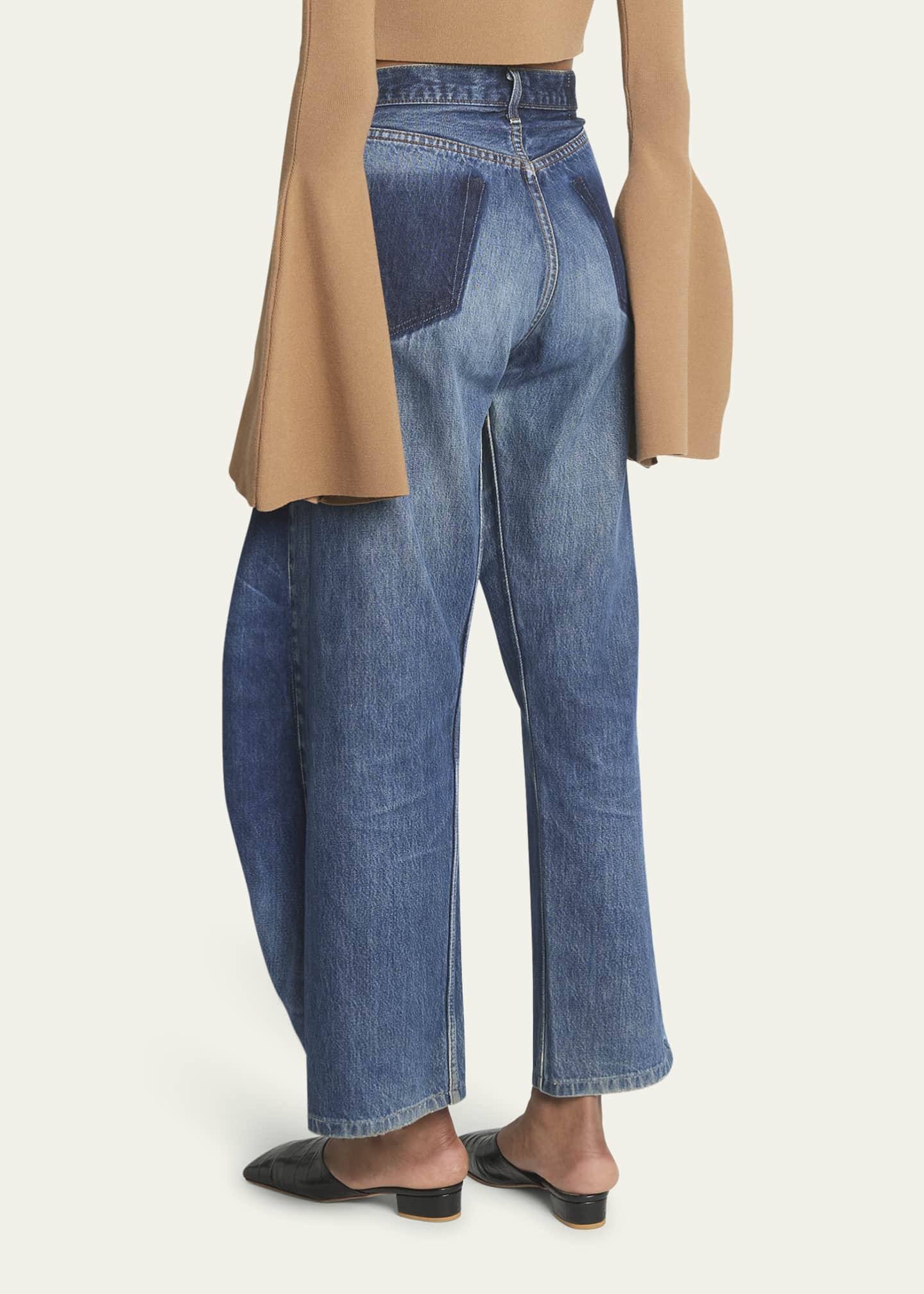 A.W.A.K.E. MODE Upcycled Jeans with Side Inserts - Bergdorf Goodman