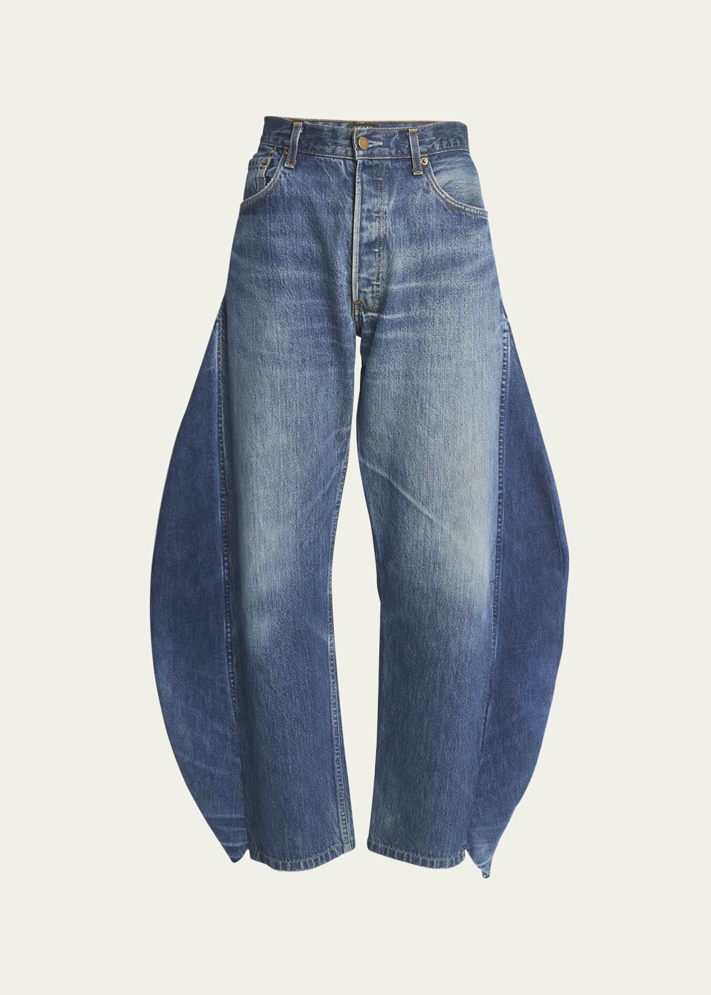 A.W.A.K.E. MODE Upcycled Jeans with Side Inserts - Bergdorf Goodman