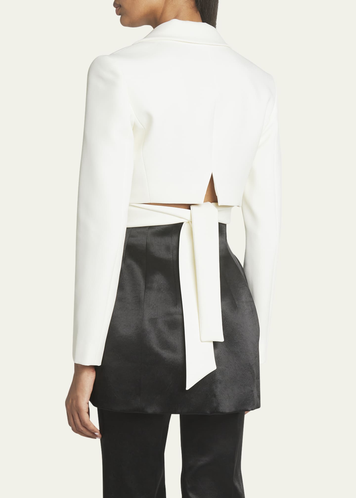 A.W.A.K.E. MODE Cropped Wrap-Around Jacket with Ties - Bergdorf Goodman