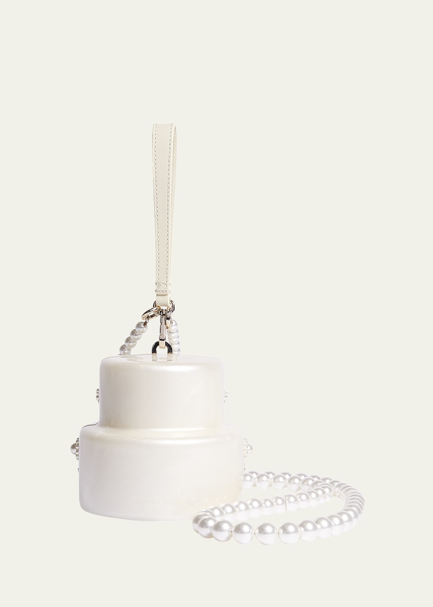Simone Rocha Pearly Beaded Frosting Cake Top-Handle Bag - Bergdorf Goodman