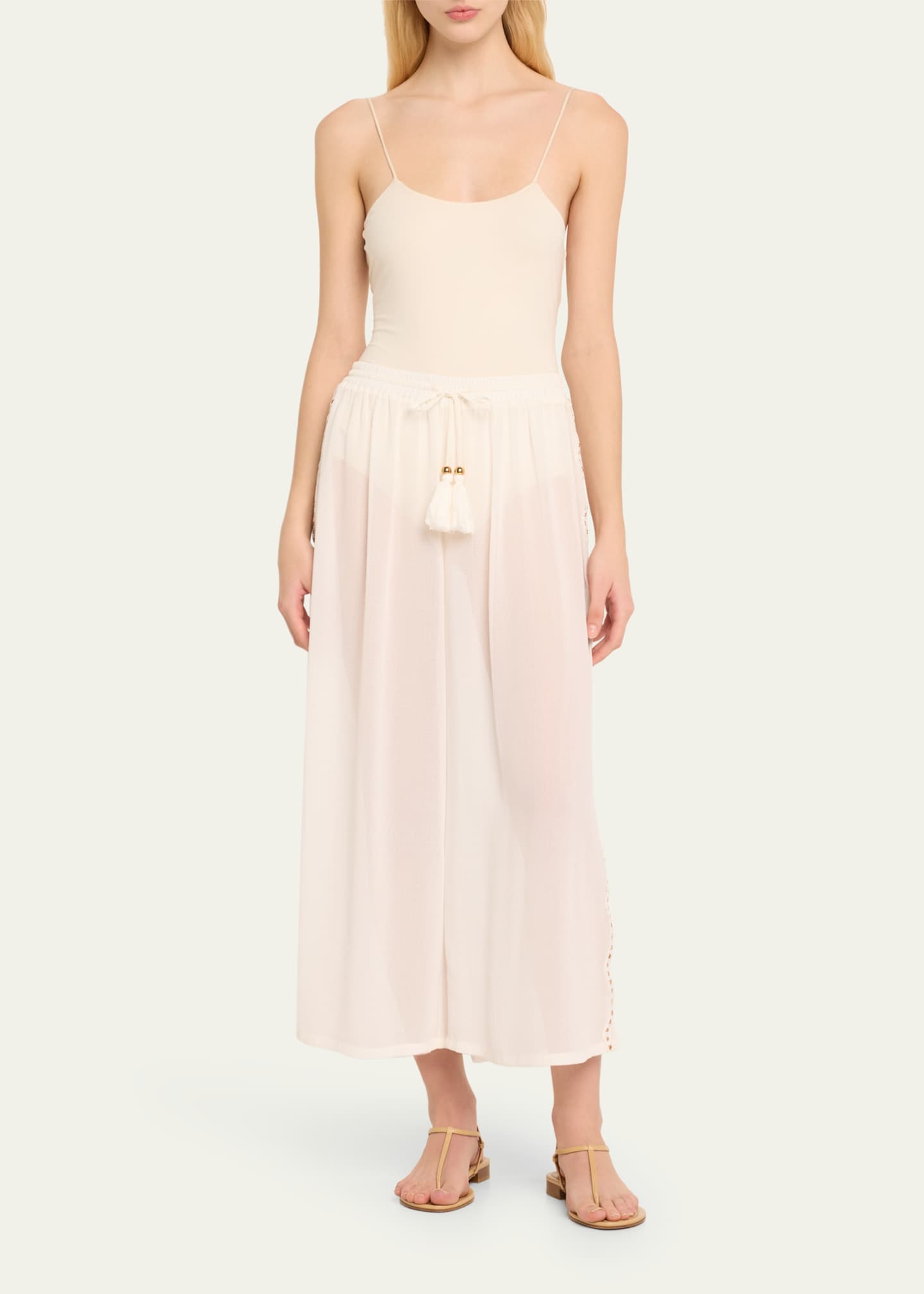 Ramy Brook Shelby Grommet-Trim Drawstring Pants - Bergdorf Goodman