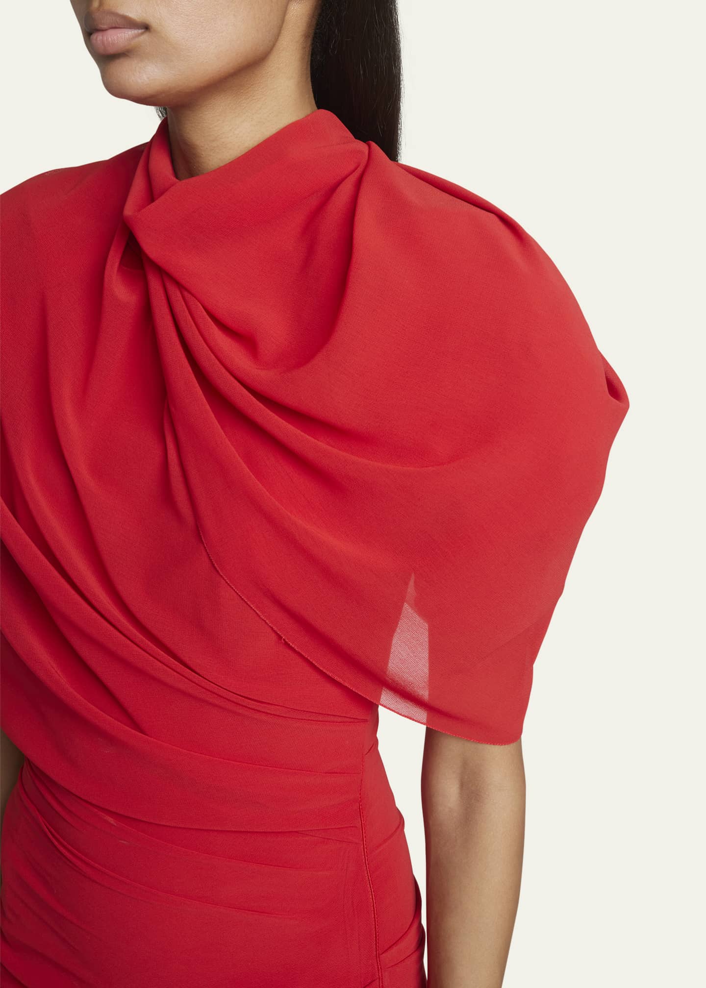 Jacquemus La Robe Castagna Draped Mini Dress - Bergdorf Goodman