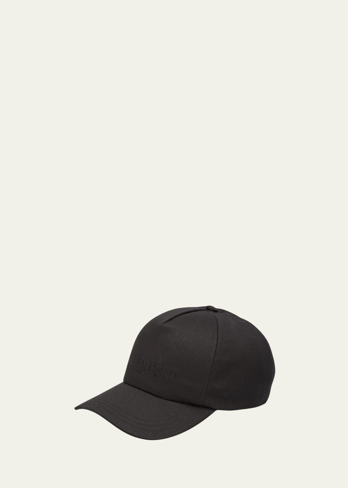 Saint Laurent Men's Embroidered Logo 5-Panel Baseball Cap - Bergdorf ...
