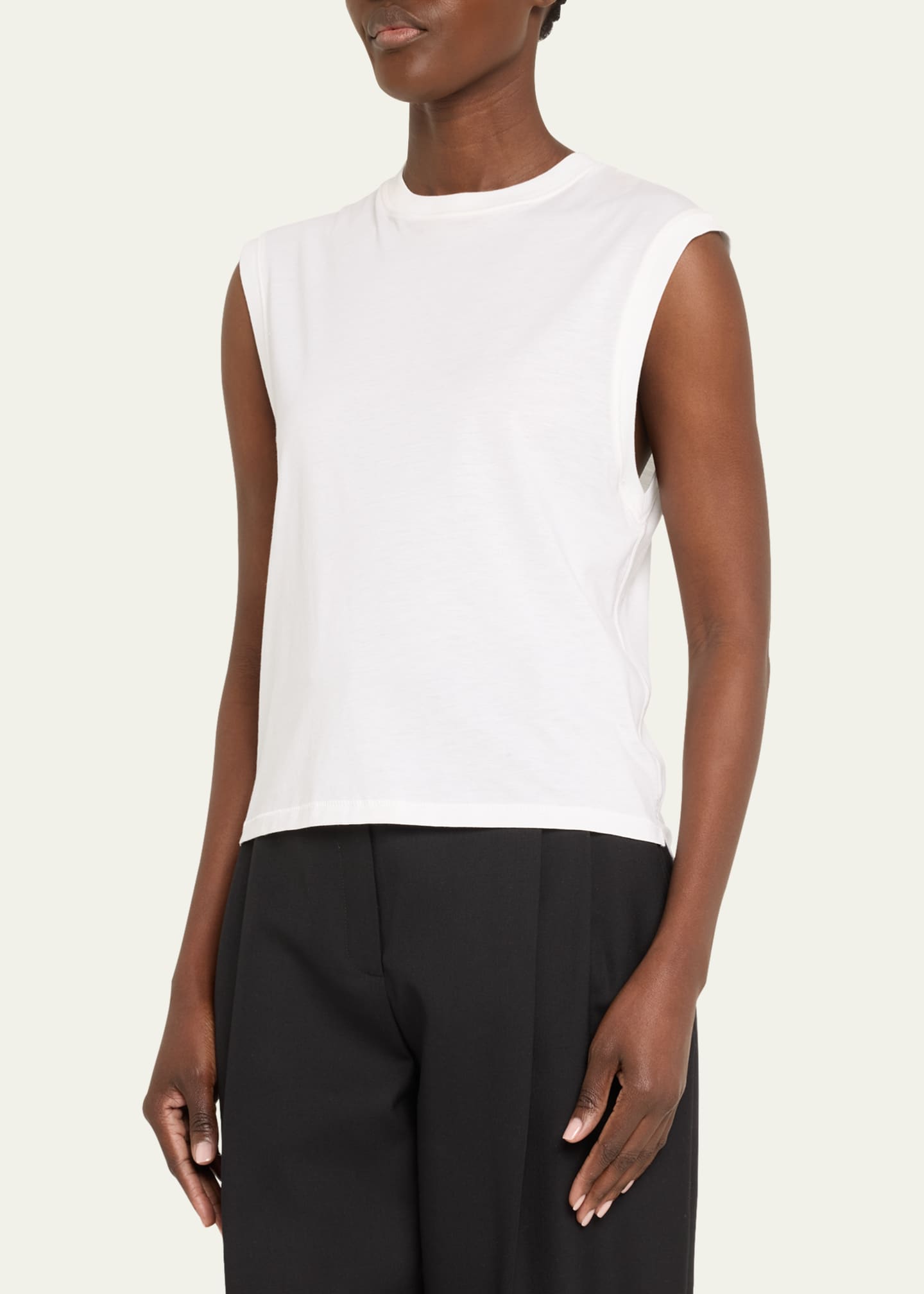 FRAME Crewneck Muscle Tank - Bergdorf Goodman