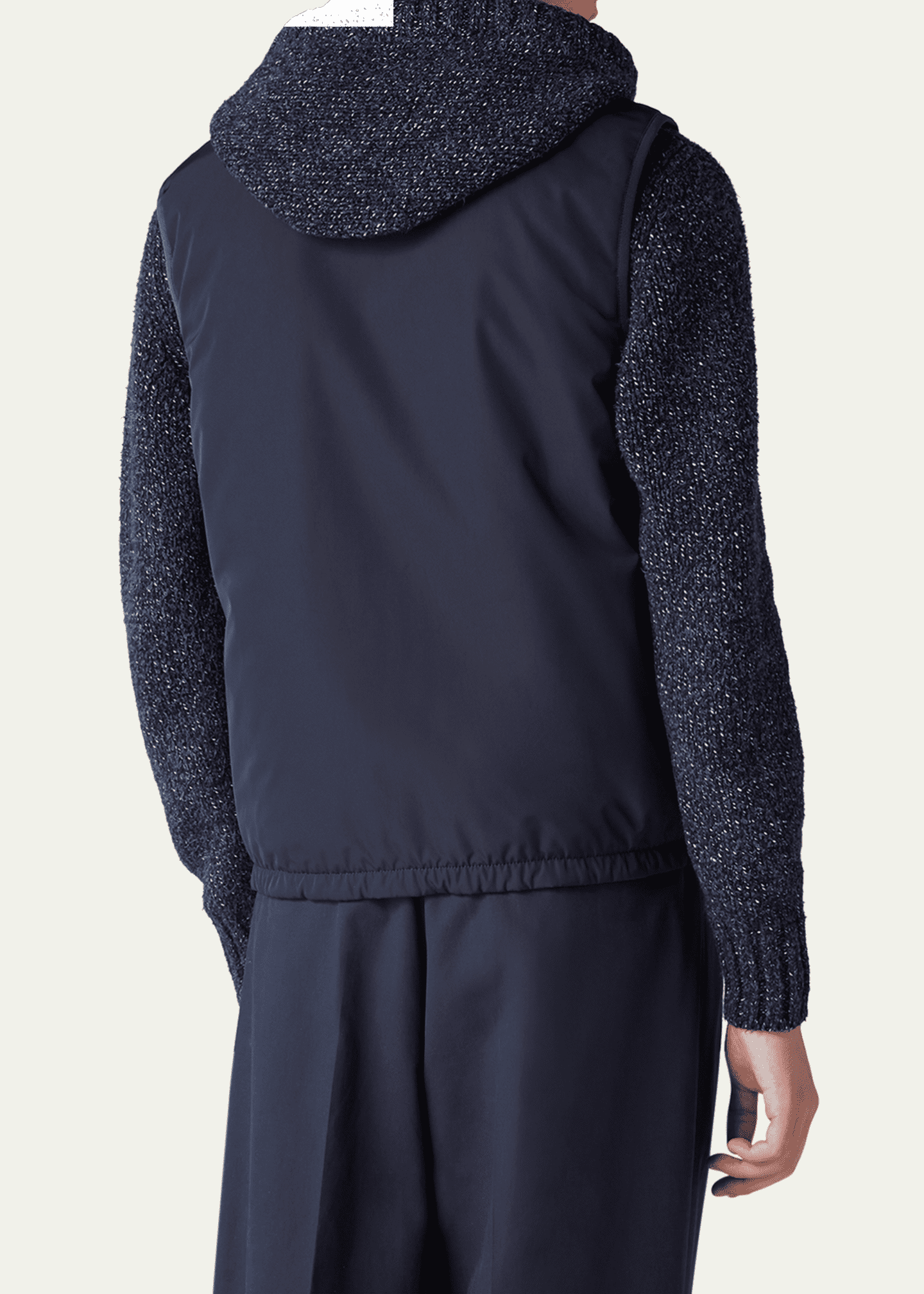 Loro Piana Men's Tarui Reversible Zip Vest - Bergdorf Goodman