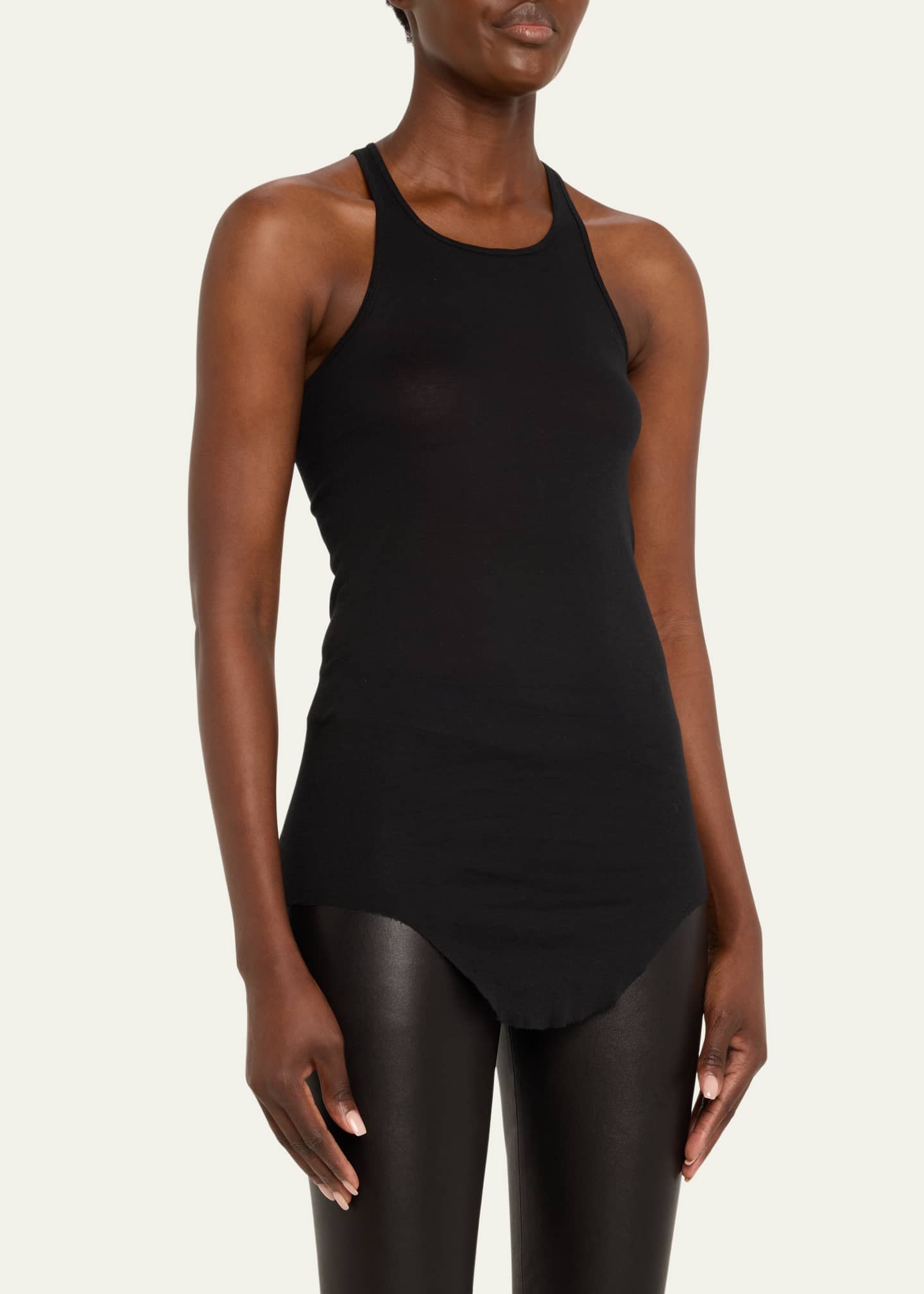 Rick Owens Raw-Cut Jersey Tank Top - Bergdorf Goodman