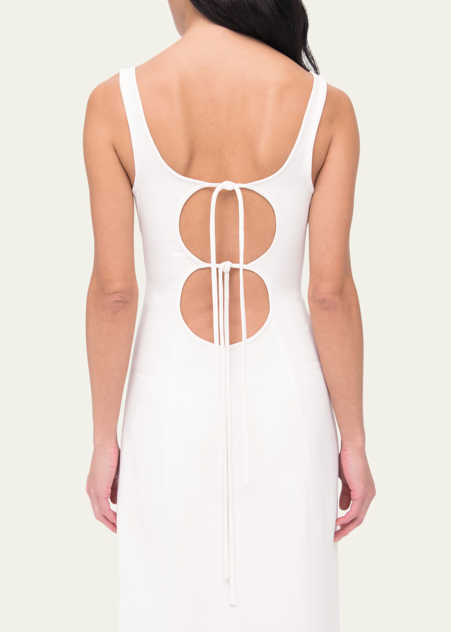 Another Tomorrow Tie-Back Long Sleeveless Sheath Dress - Bergdorf Goodman