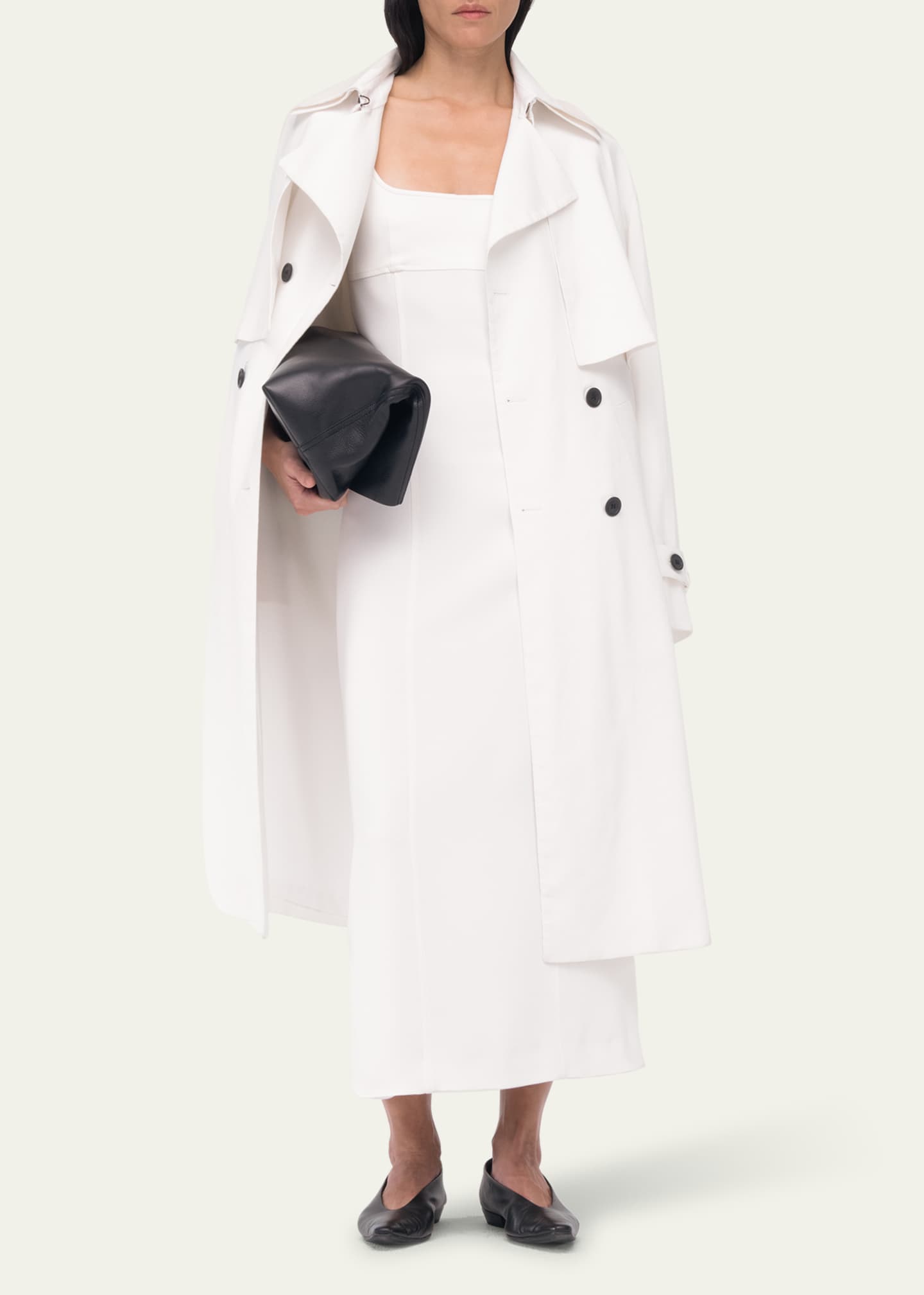 Another Tomorrow Tie-Back Long Sleeveless Sheath Dress - Bergdorf Goodman