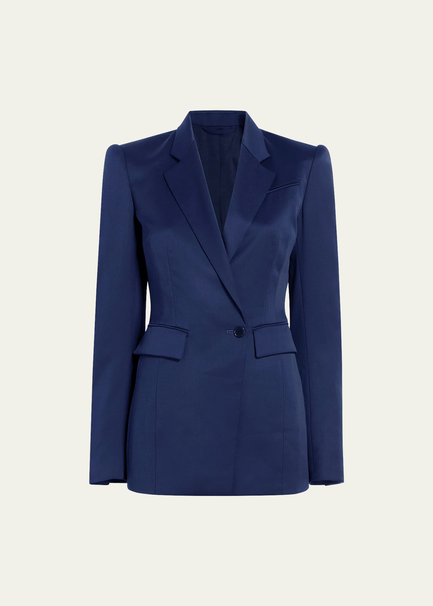 Another Tomorrow Seamed Waist Wool Jacket - Bergdorf Goodman