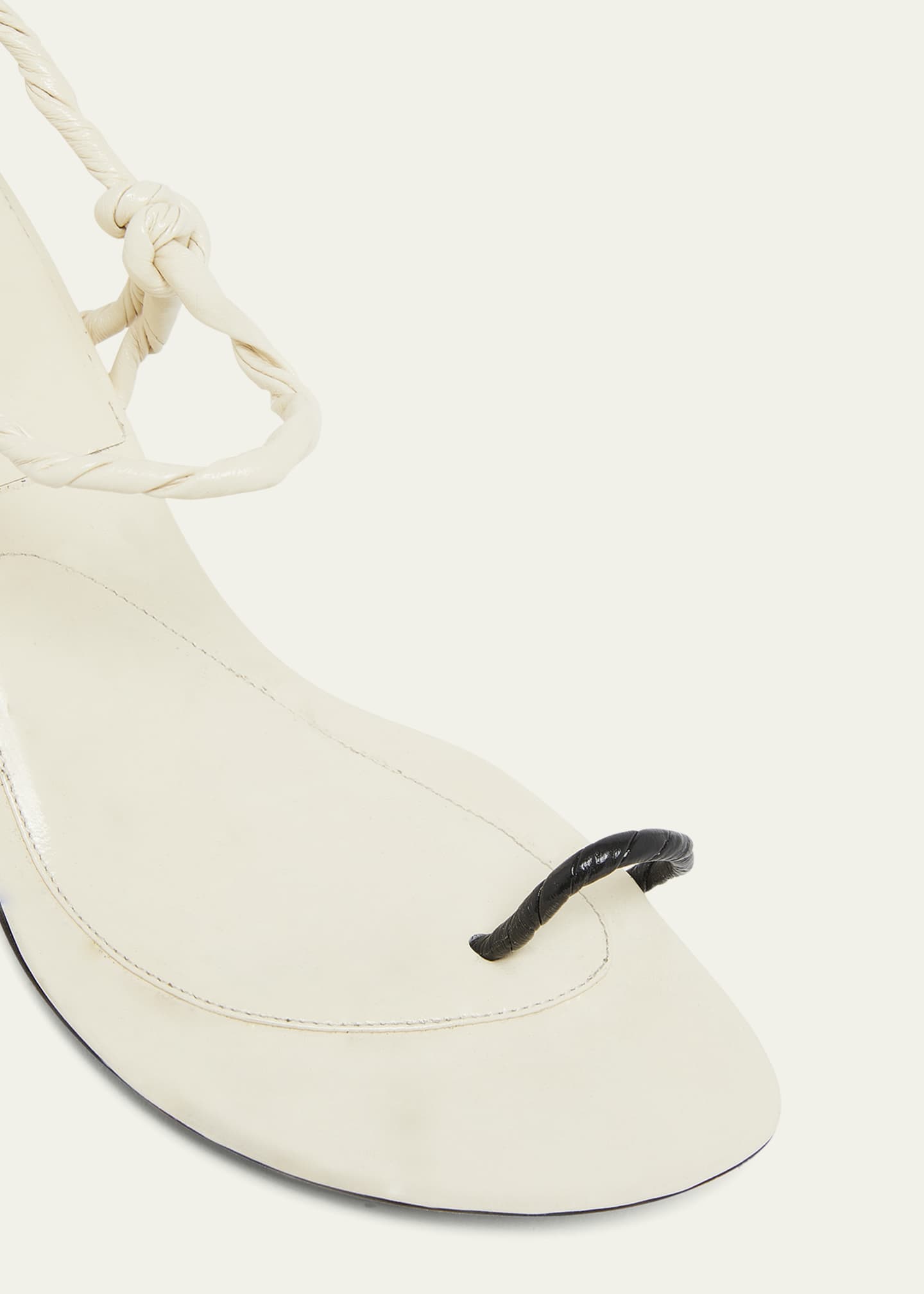 Proenza Schouler Tee Twisted Leather Ankle-Strap Sandals - Bergdorf Goodman