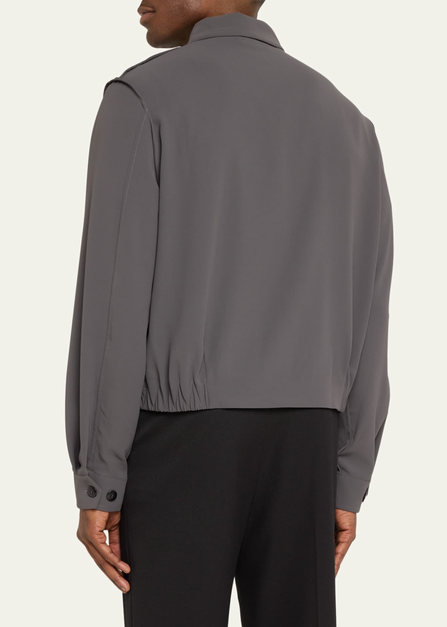 RANDOM IDENTITIES Men's Simmo Twill Blouson Jacket - Bergdorf Goodman