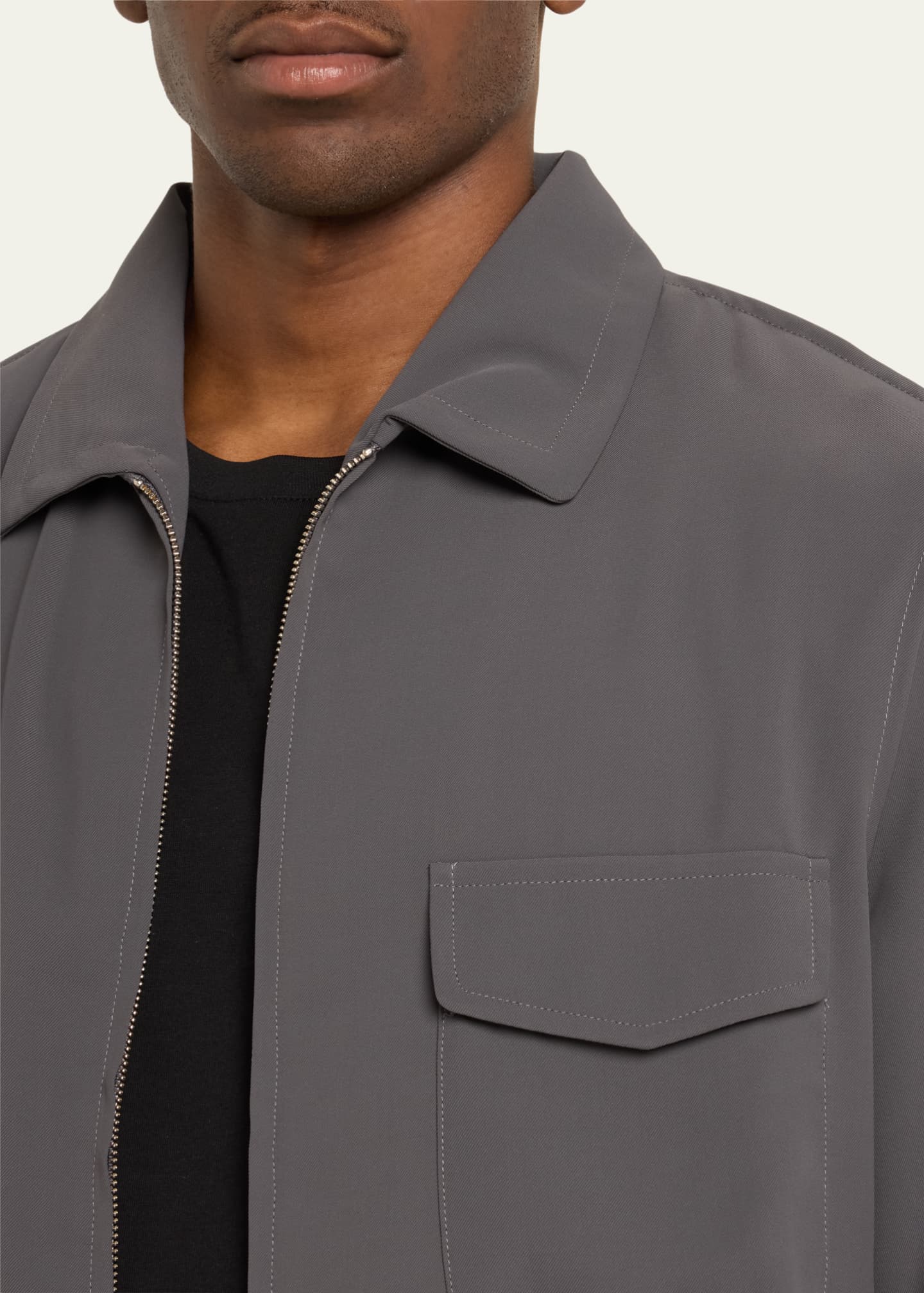 RANDOM IDENTITIES Men's Simmo Twill Blouson Jacket - Bergdorf Goodman
