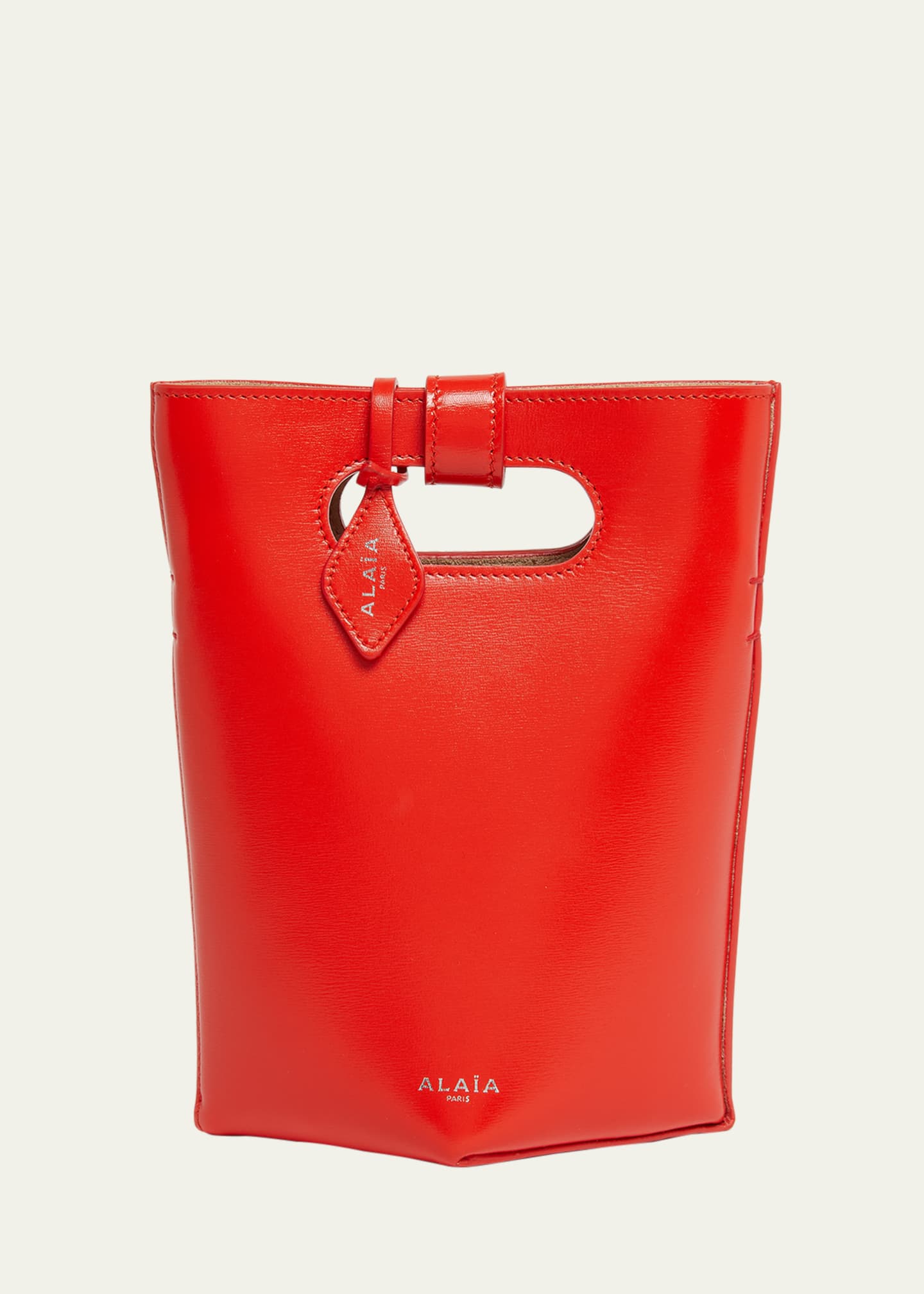 ALAIA Folded Small Bag in Leather - Bergdorf Goodman