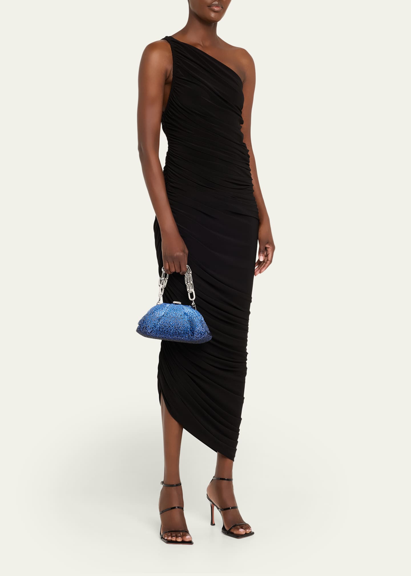 Judith Leiber Couture Gemma Pleated Ombré Crystal Top-Handle Bag ...
