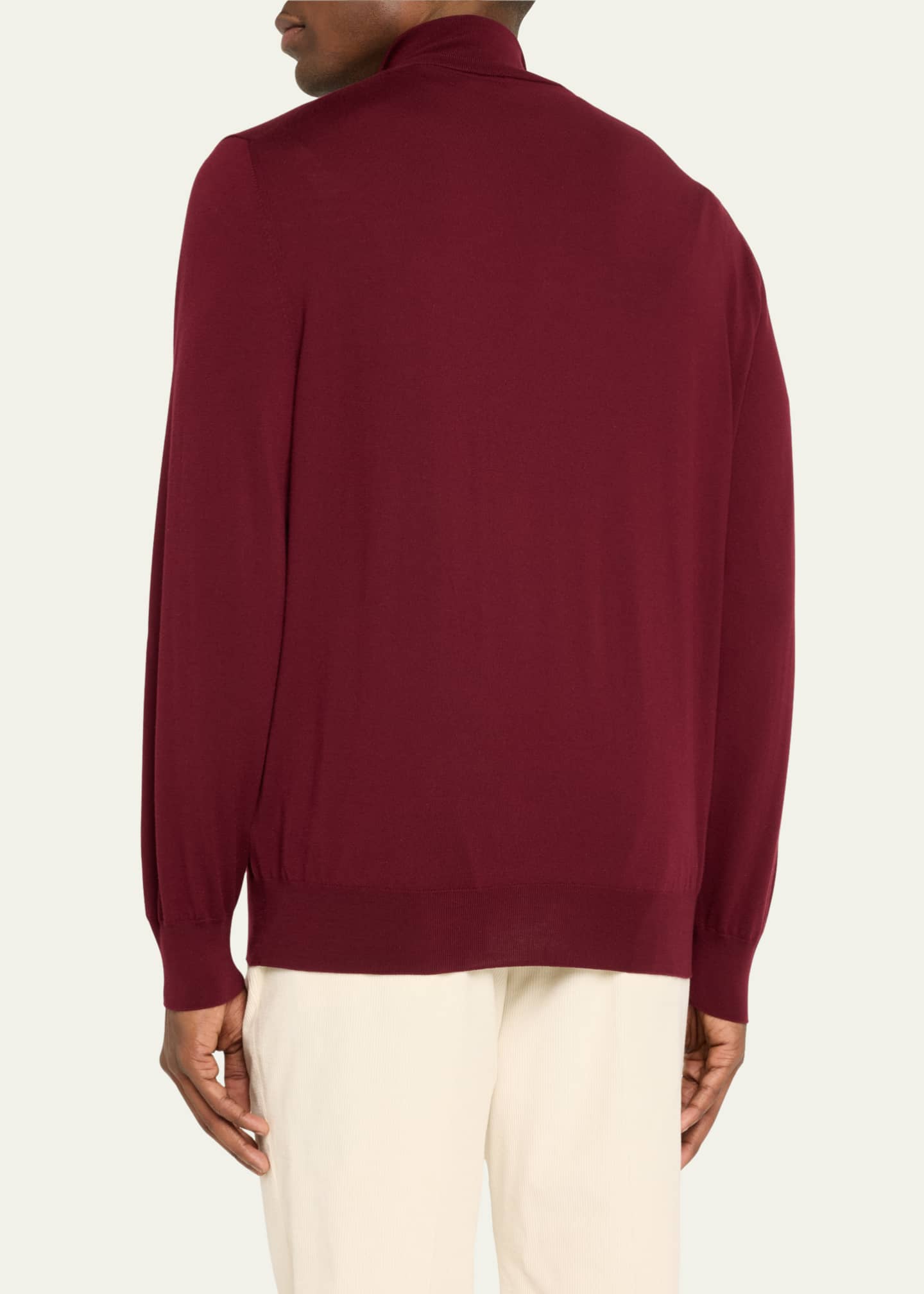 Loro Piana Men's Gift Of Kings Wool Quarter-Zip Sweater - Bergdorf Goodman