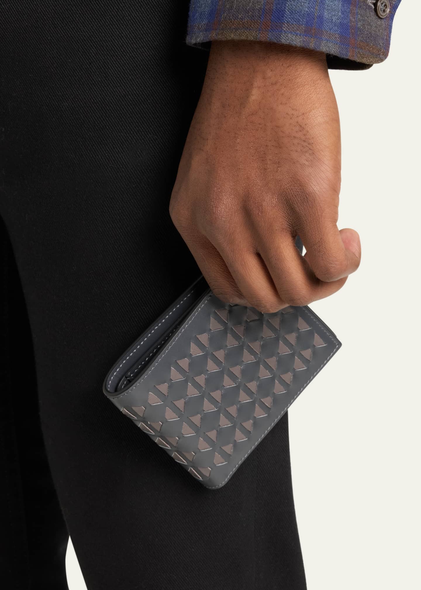 Serapian Men's Mosaico Leather Billfold Wallet - Bergdorf Goodman