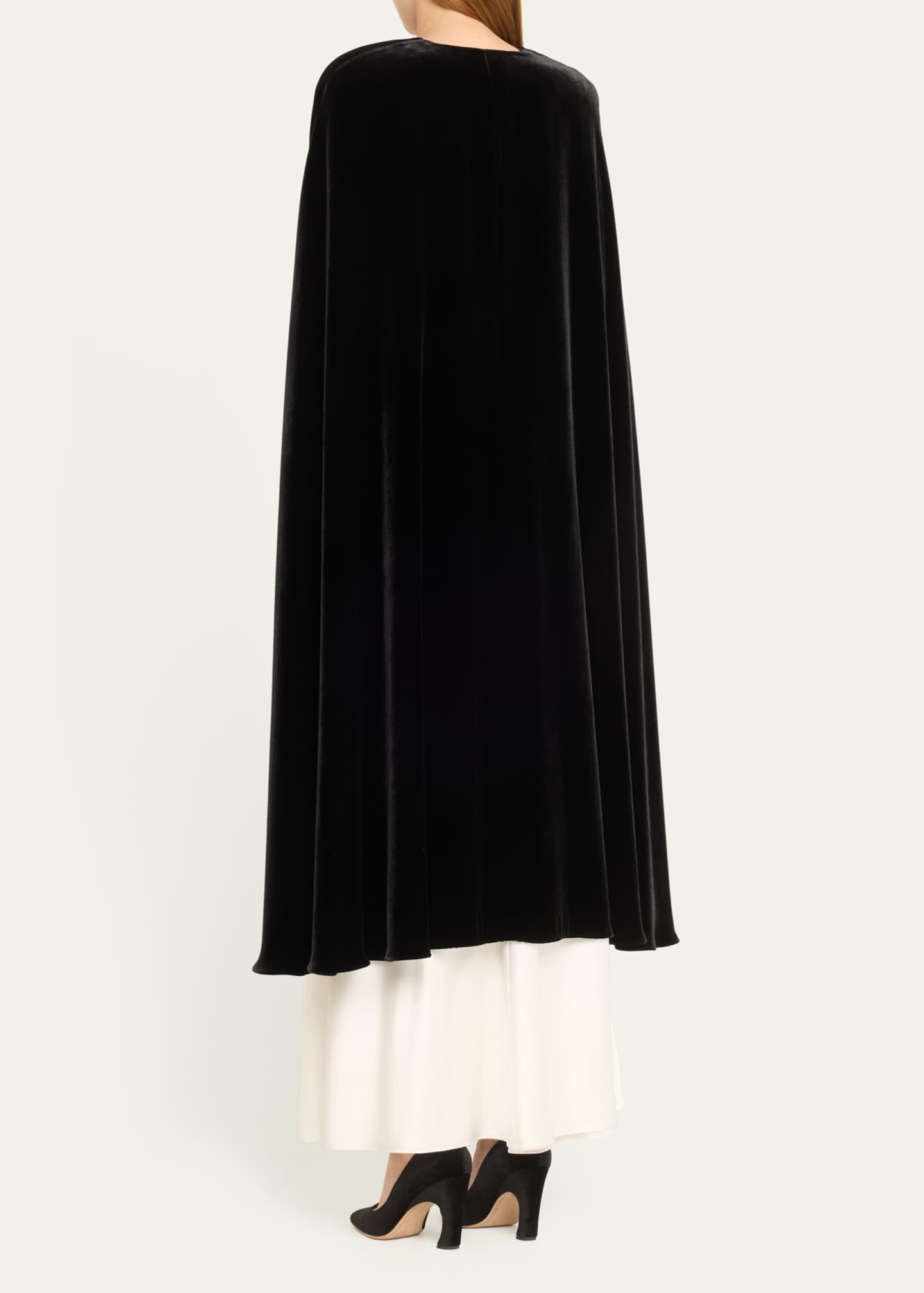 Chloe x Atelier Jolie Long Cape Overcoat with Tie Neck - Bergdorf Goodman