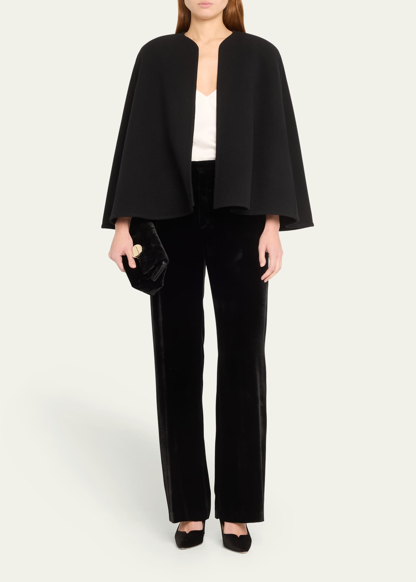 Chloe x Atelier Jolie Cashmere-Wool Short Cape - Bergdorf Goodman