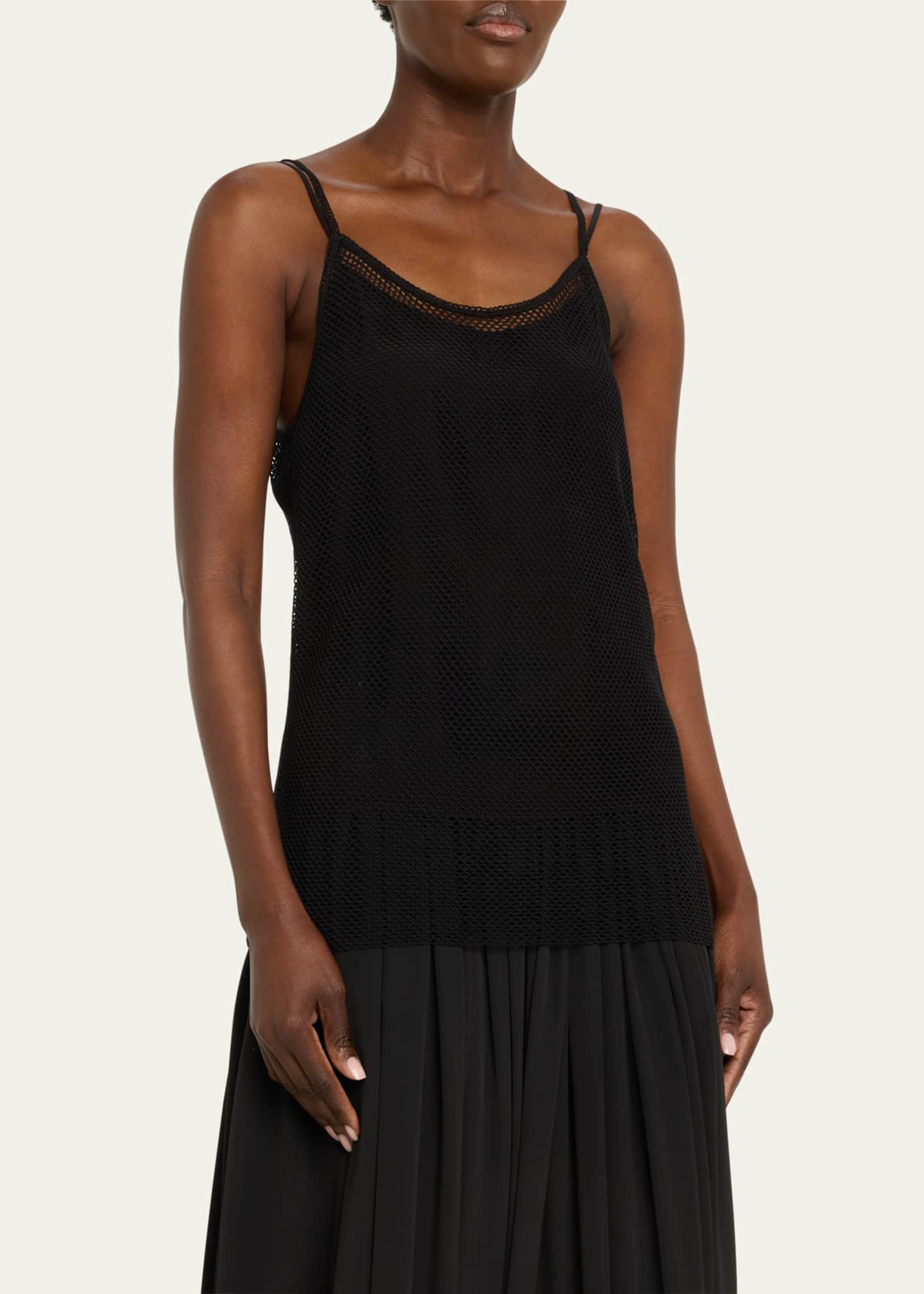 Chloe x Atelier Jolie Layered Fishnet Cami Top - Bergdorf Goodman