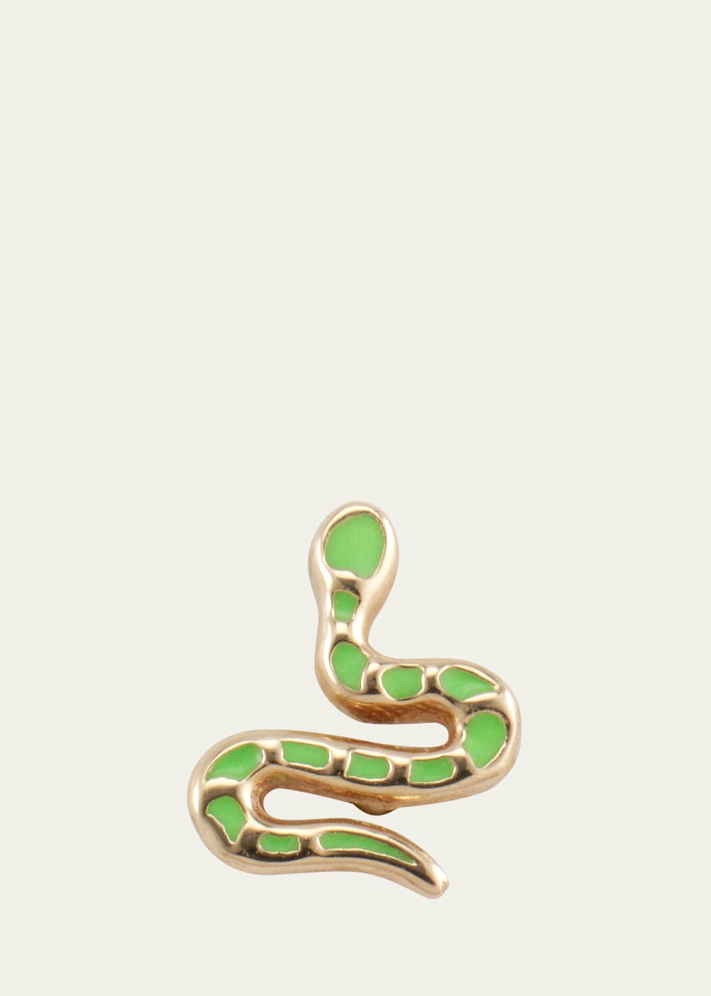 Alison Lou 14K Yellow Gold Snake Stud Earring, Single - Bergdorf Goodman