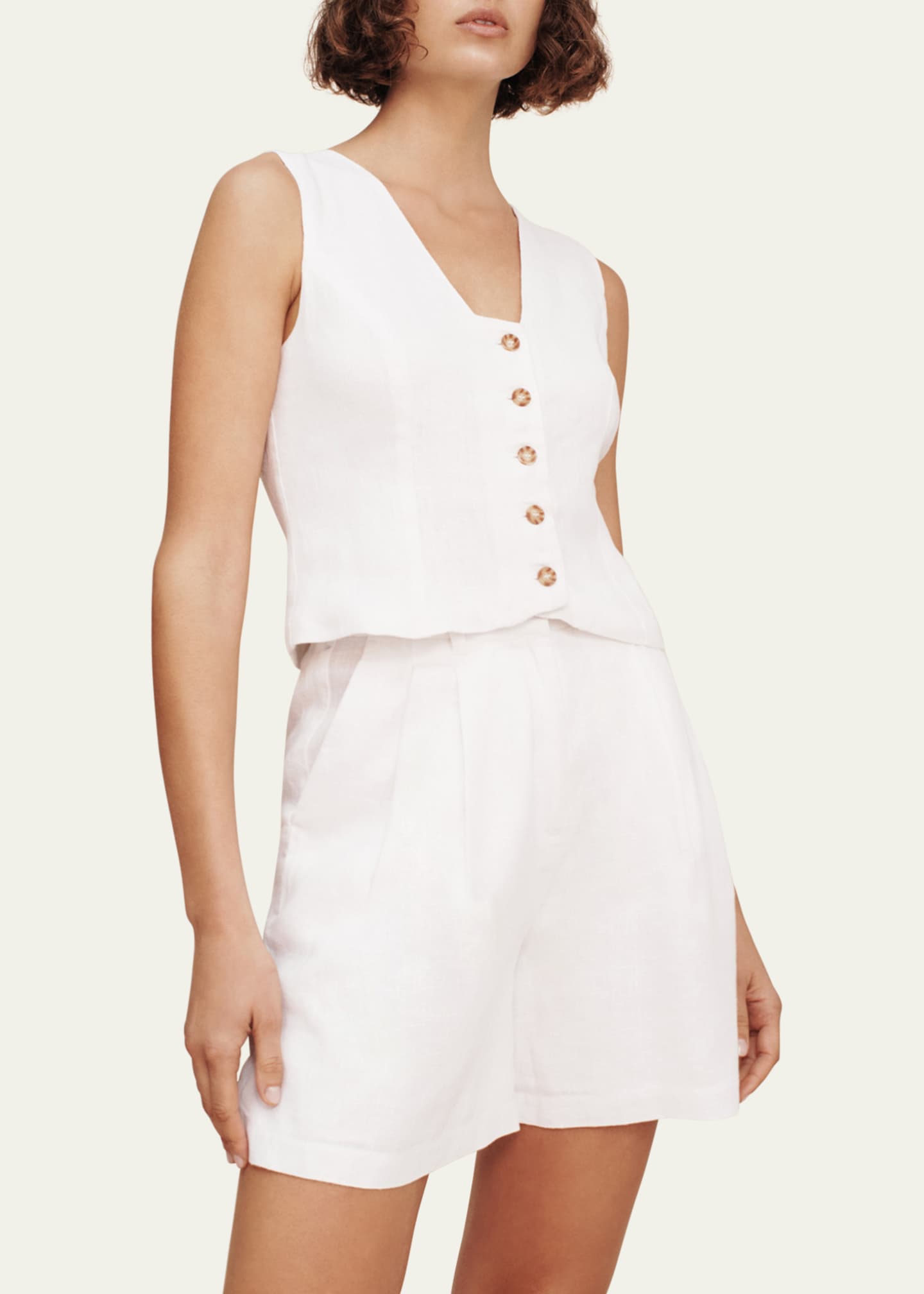 Posse Marchello Linen Bermuda Shorts - Bergdorf Goodman