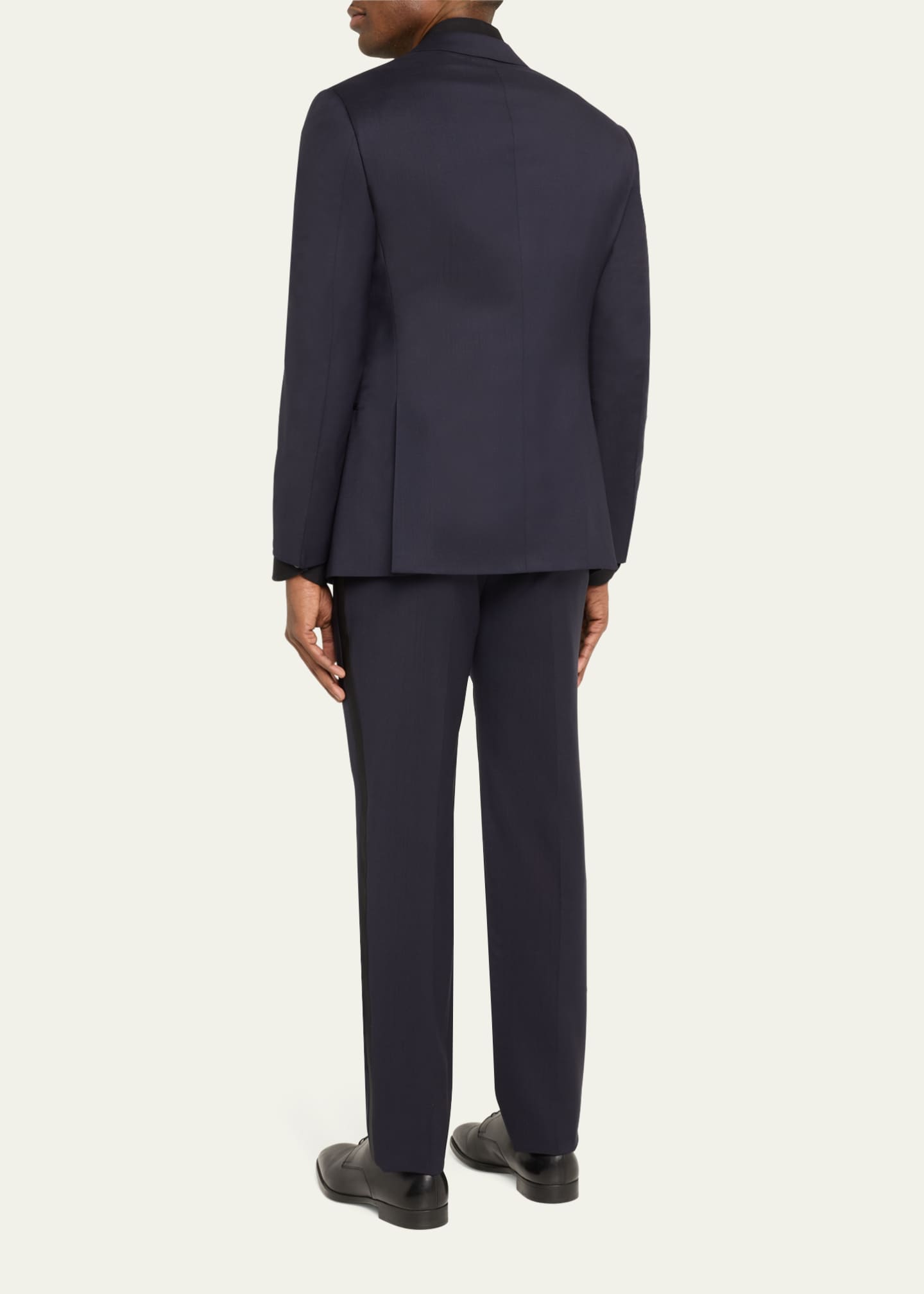 Giorgio Armani Men's Silk-Lapel Micro-Pattern Suit - Bergdorf Goodman