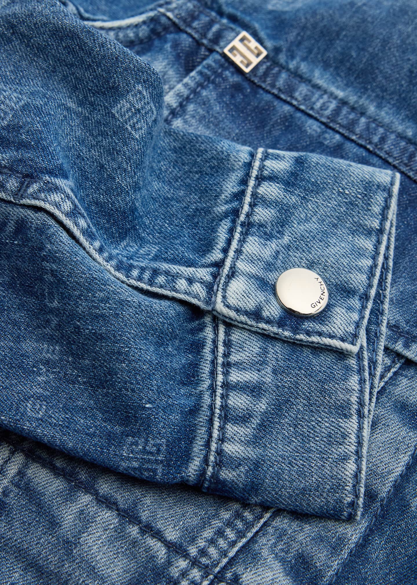 Givenchy Girl's 4G Denim Jacket, Size 5-14 - Bergdorf Goodman