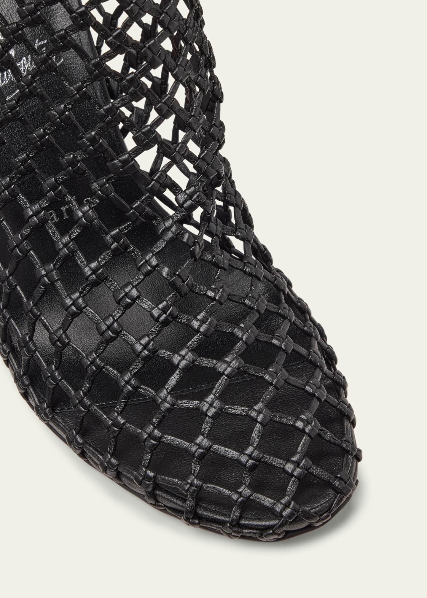 Christian Louboutin Leather Net Red Sole Ankle Booties - Bergdorf Goodman