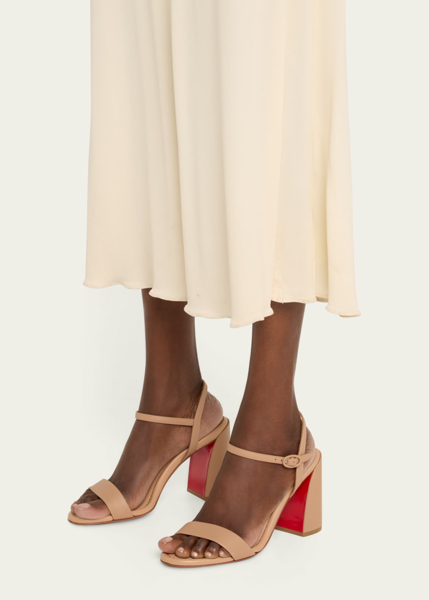 Christian Louboutin Miss Jane Red Sole Ankle-Strap Sandals - Bergdorf ...