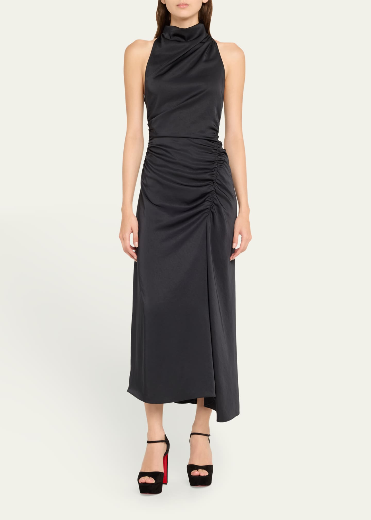 Christian Louboutin Sandaloo Suede Red Sole Platform Sandals - Bergdorf ...