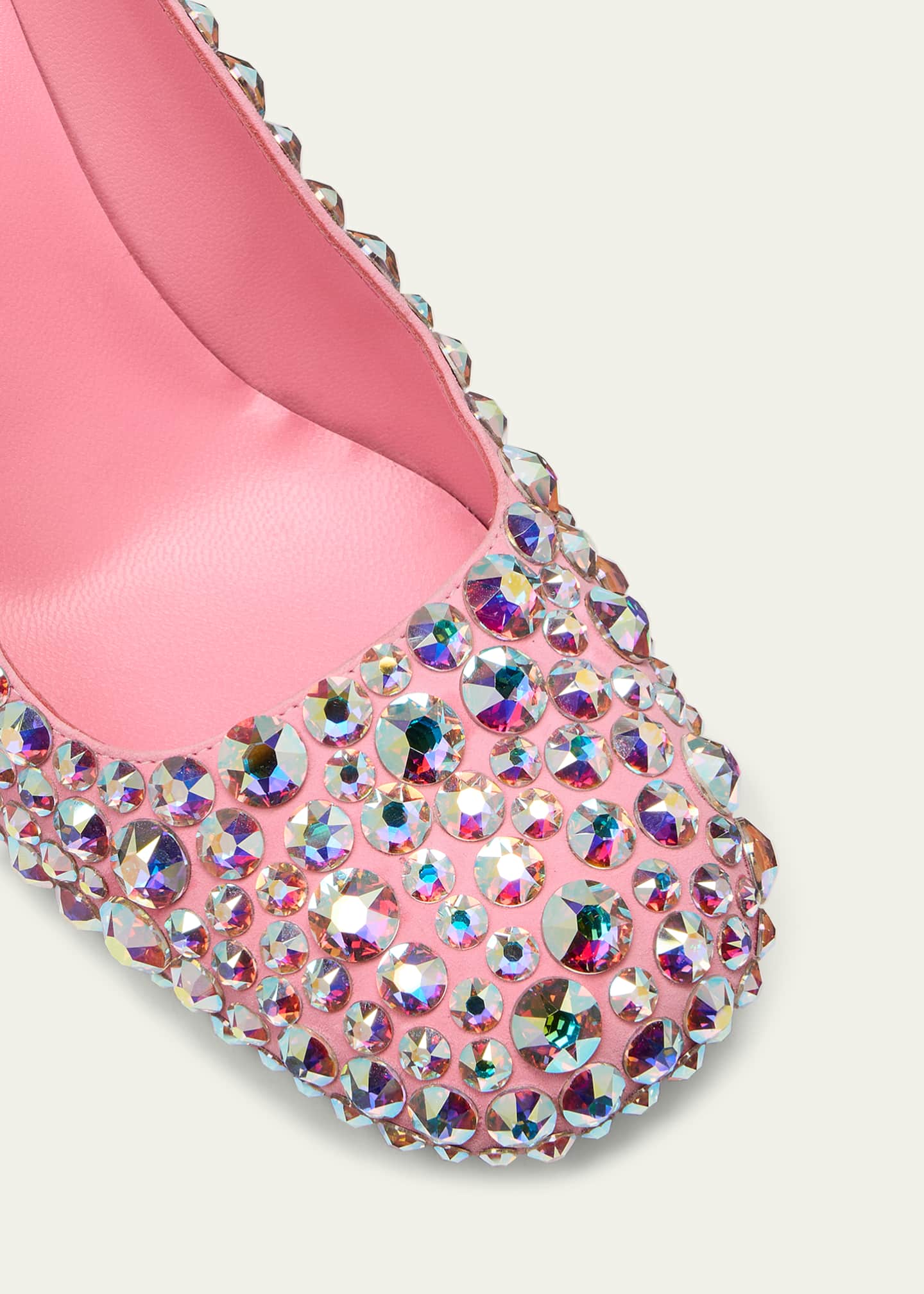 Christian Louboutin Minny Maxi Crystal Red Sole Pumps - Bergdorf Goodman