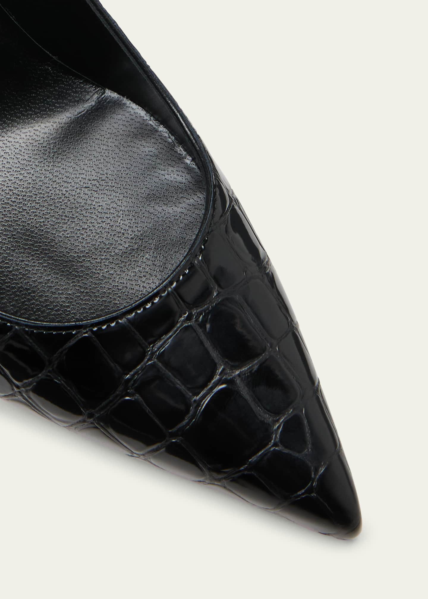 Christian Louboutin Kate Croco Red Sole Classic Pumps - Bergdorf Goodman