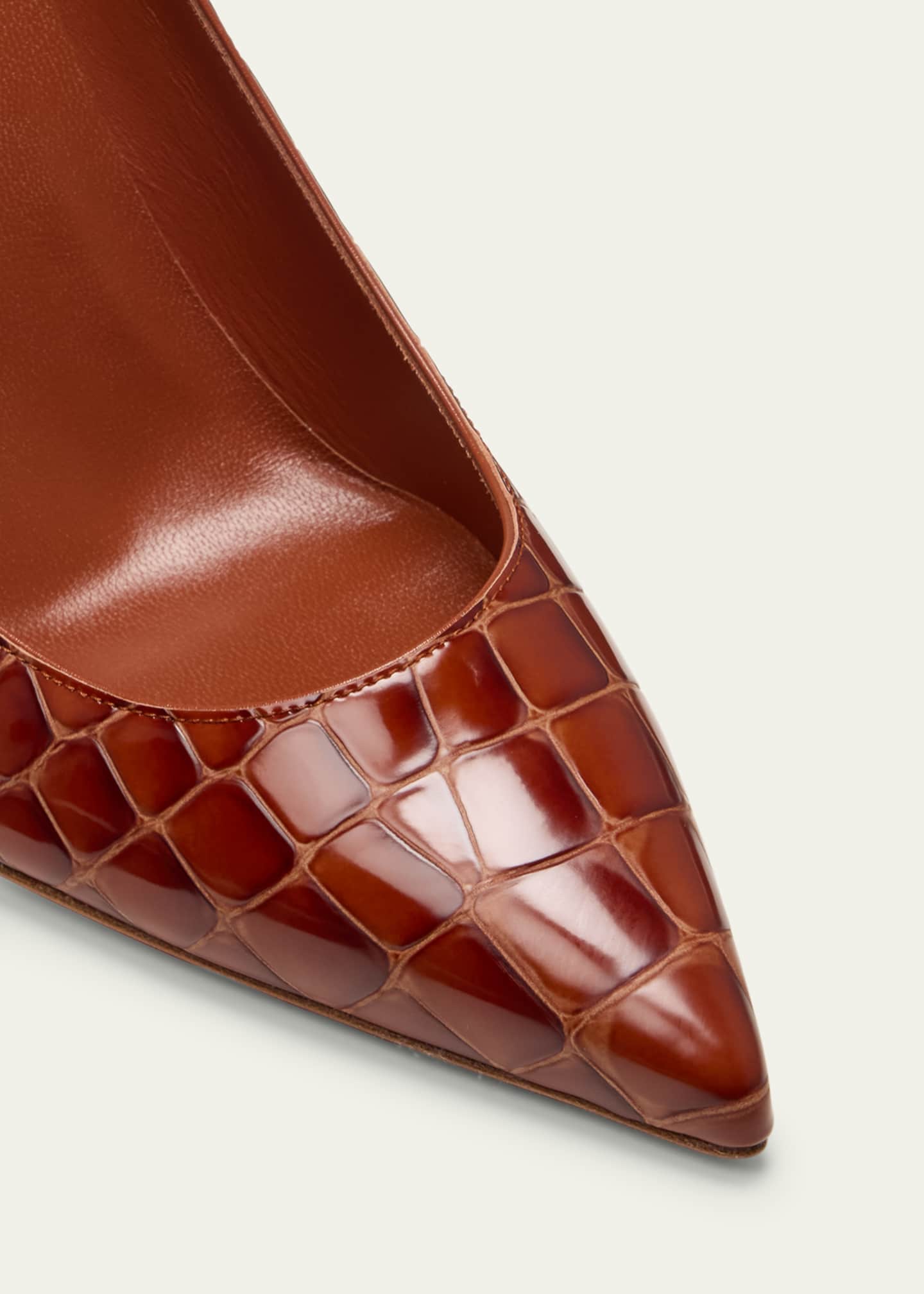 Christian Louboutin Kate Croco Red Sole Classic Pumps - Bergdorf Goodman