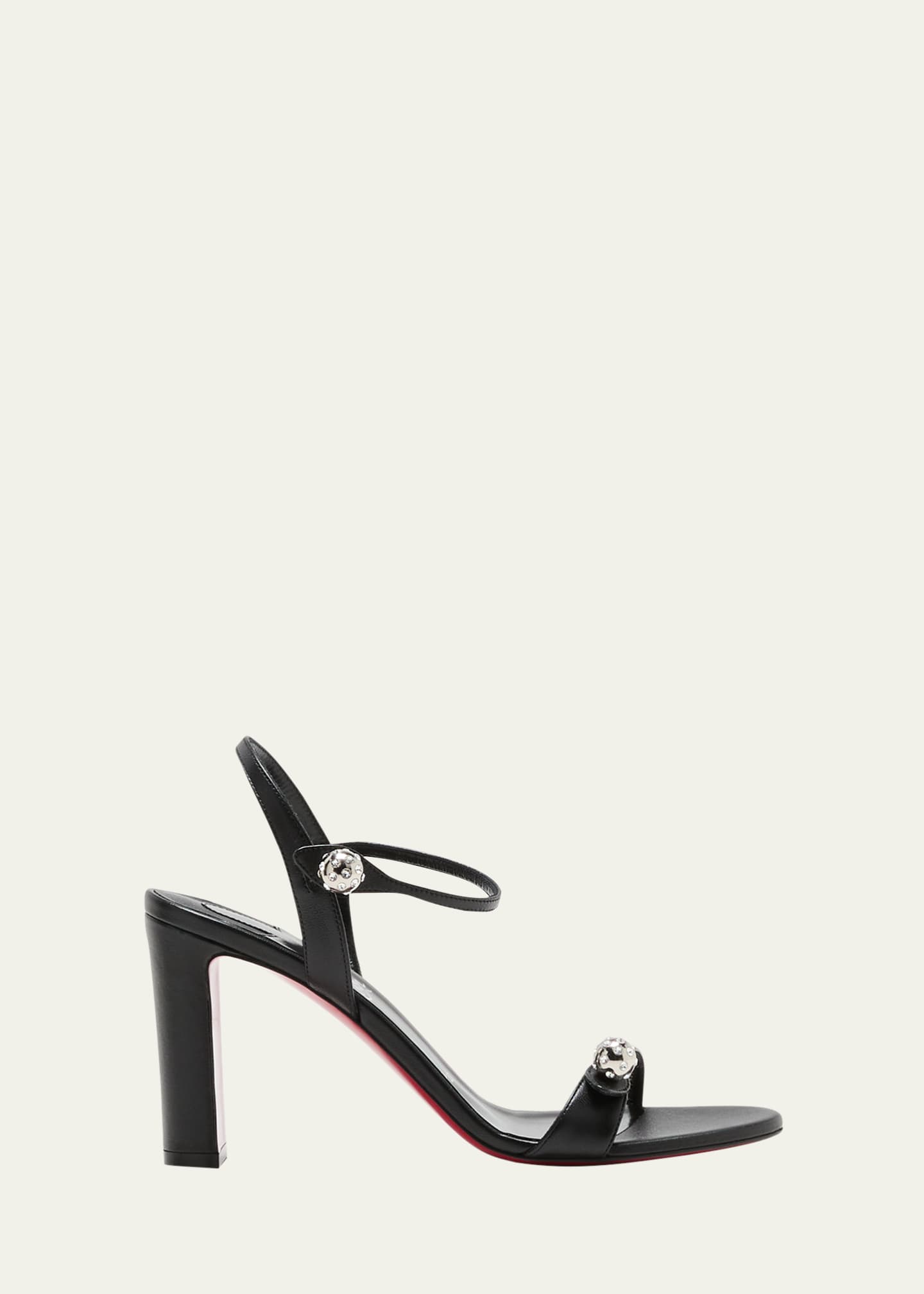 Christian Louboutin Atmospheria Leather Sphere Red Sole Sandals ...