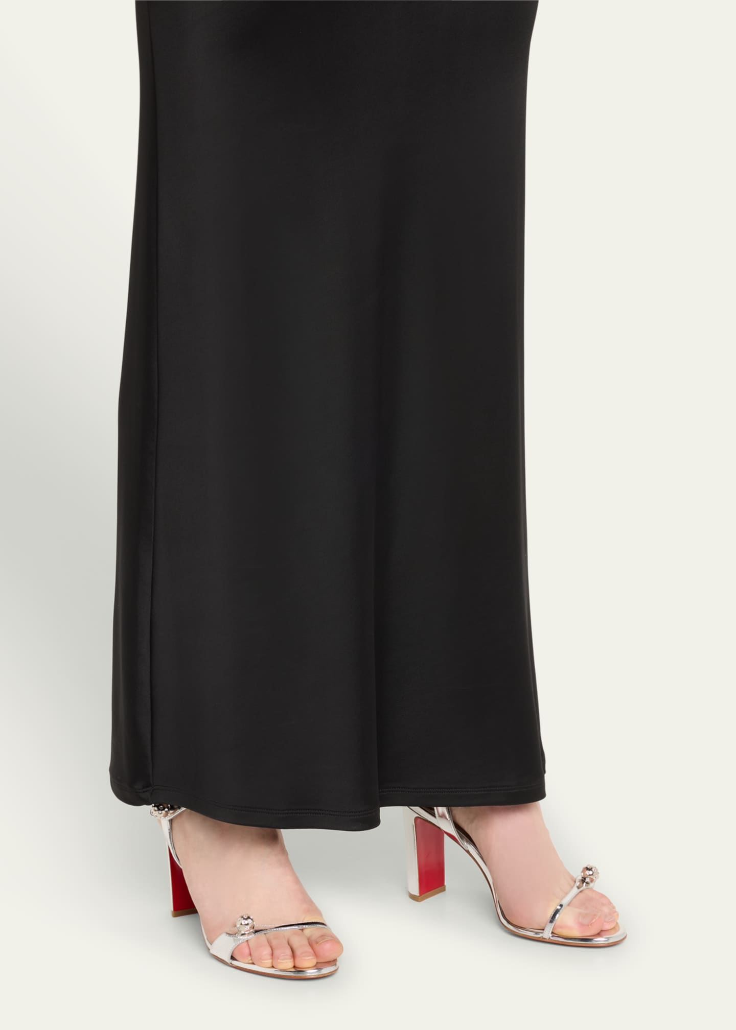 Christian Louboutin Atmospheria Metallic Sphere Red Sole Sandals ...