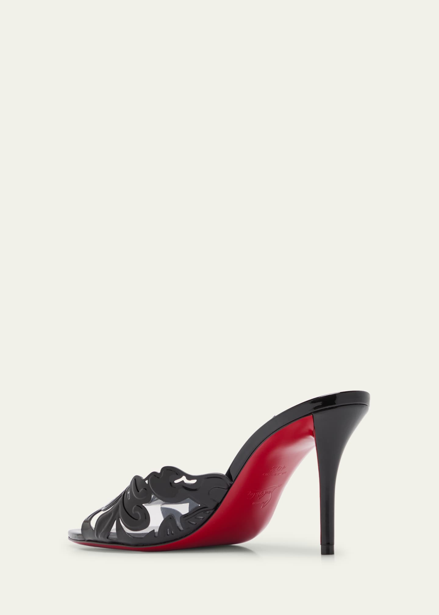 Christian Louboutin Apostropha Petunia Red Sole Mule Pumps - Bergdorf ...