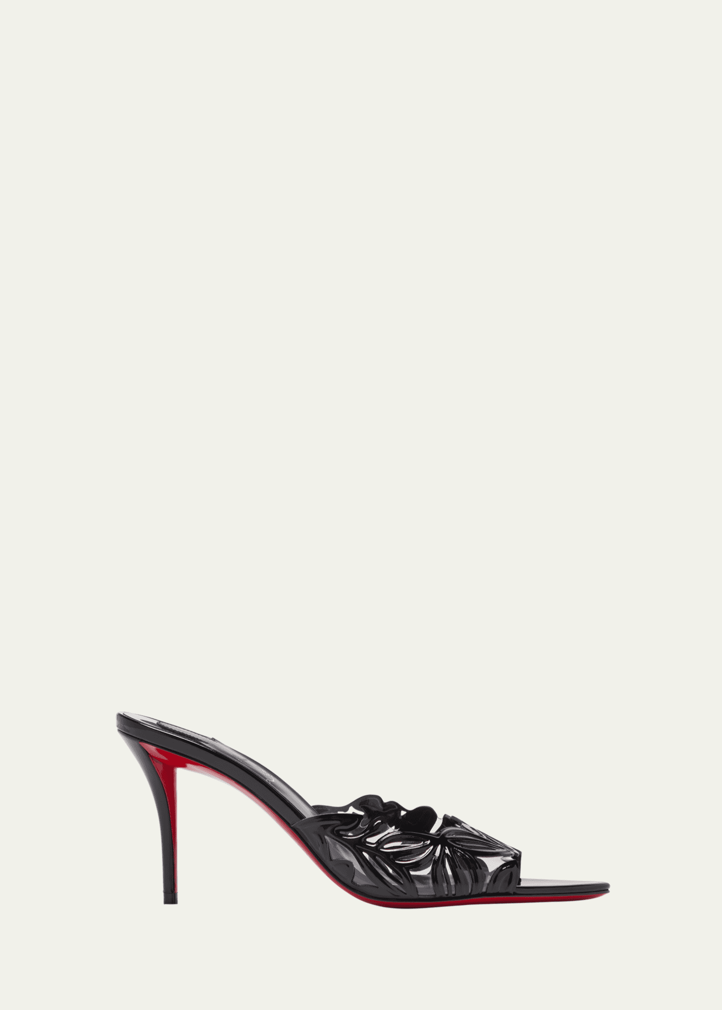 Christian Louboutin Apostropha Petunia Red Sole Mule Pumps - Bergdorf ...