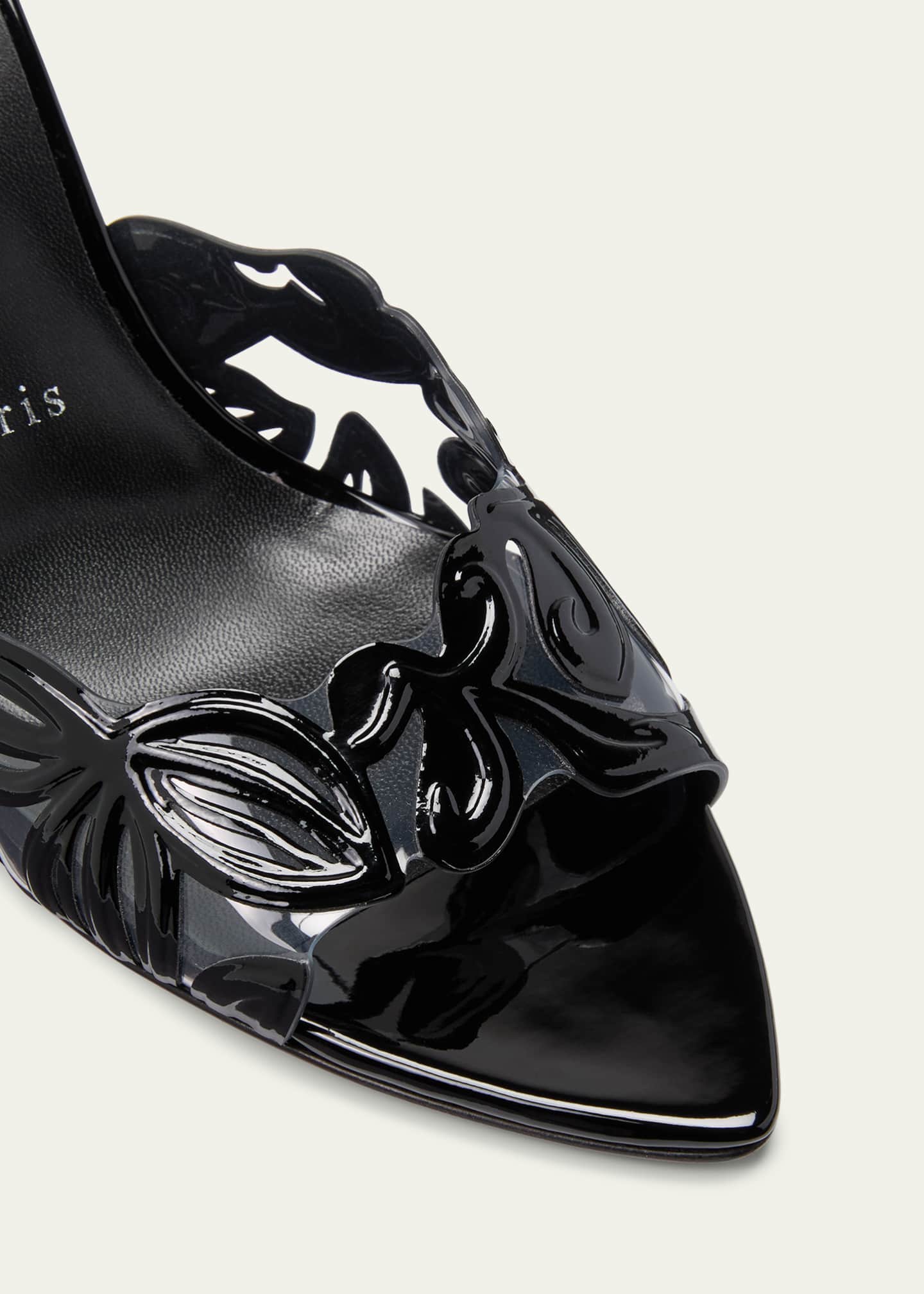 Christian Louboutin Apostropha Petunia Red Sole Mule Pumps - Bergdorf ...